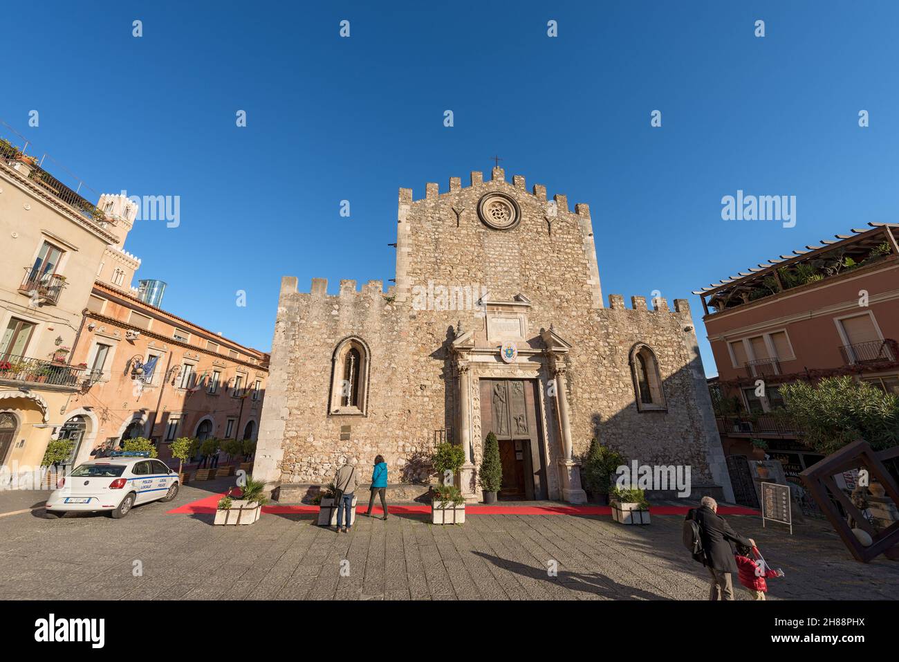 Cathedral of St. Nicholas (Duomo di Taormina) - XIII century, in the ...