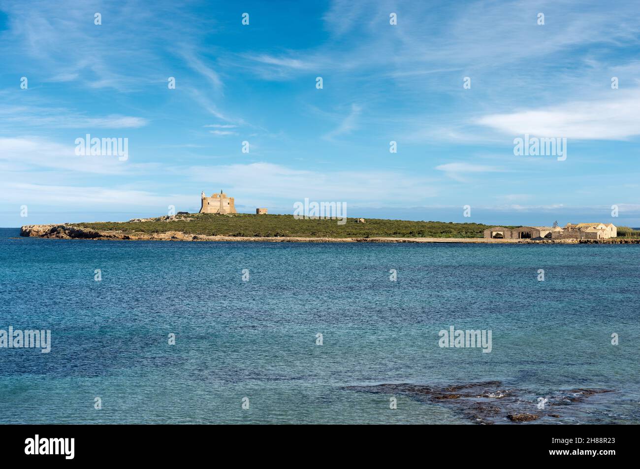 The Capo Passero Island (Cape Passero) the extreme south-east of the ...
