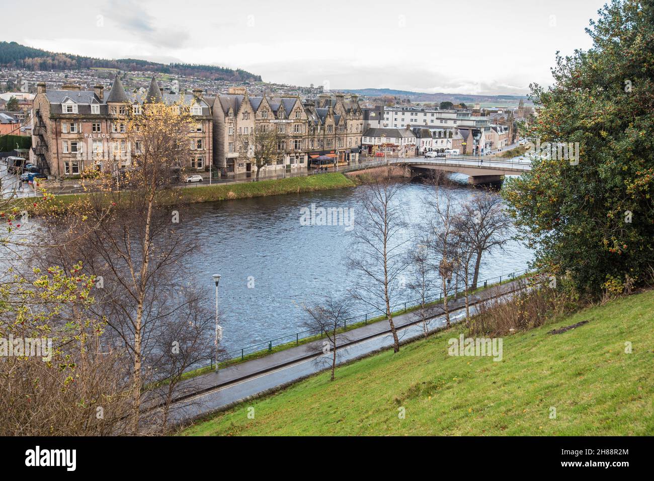 Road bridge that crosses the River Ness in Inverness & headstowards the ...