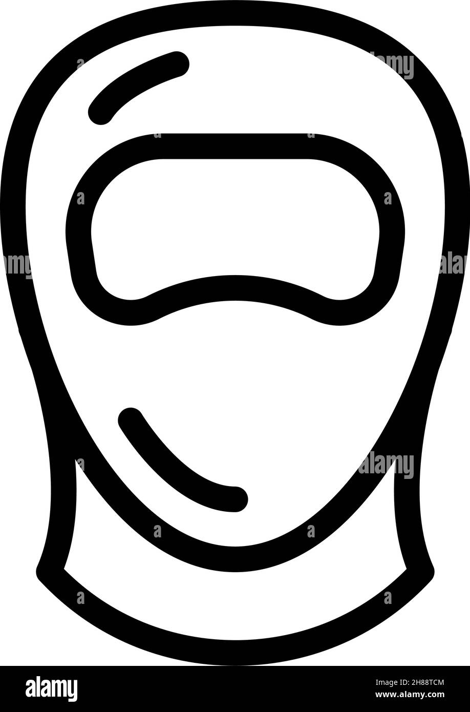 diving helmet line icon vector illustration Stock Vector Image & Art ...