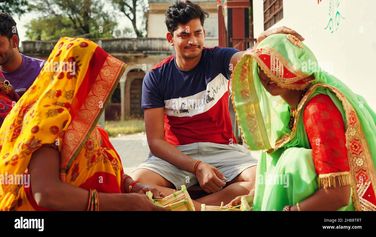 21 November 2021 Reengus, Rajasthan, India. Indian Groom or Dulha ...