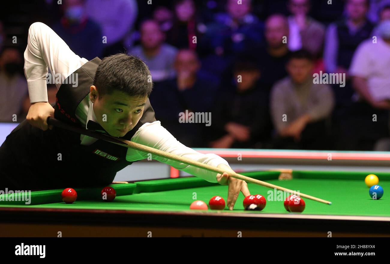 Ding Junhui during five of the Cazoo UK Championship at the York ...