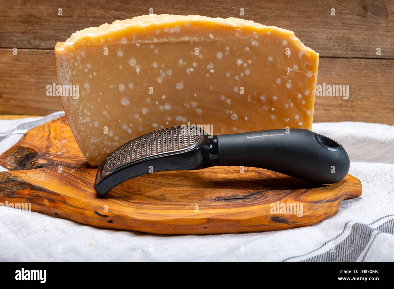 72 months very old Italian parmigiano-reggiano parmesan cheese from ...