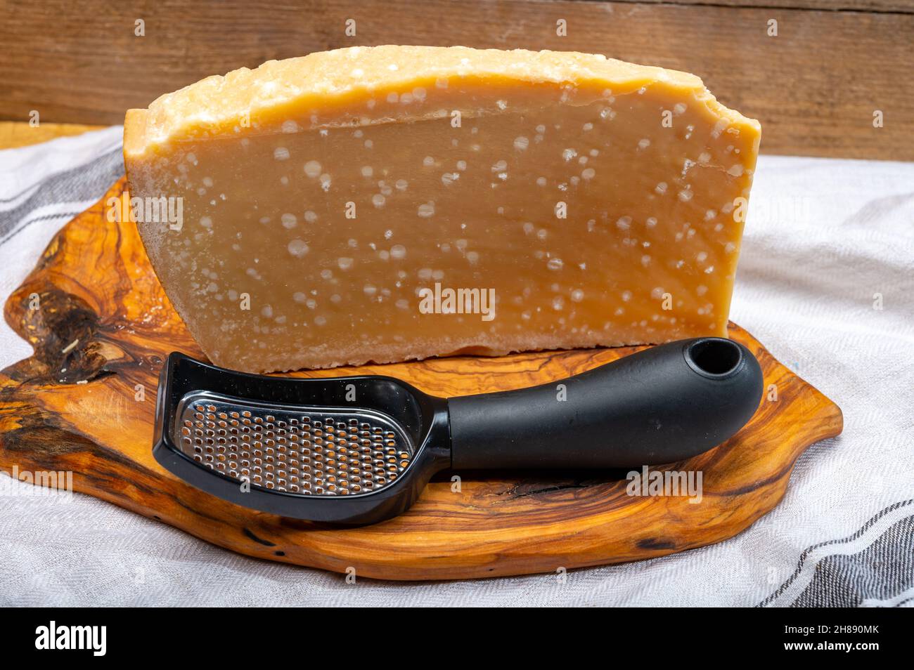72 months very old Italian parmigiano-reggiano parmesan cheese from ...