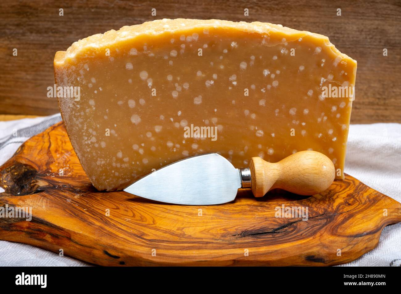 72 months very old Italian parmigiano-reggiano parmesan cheese from ...