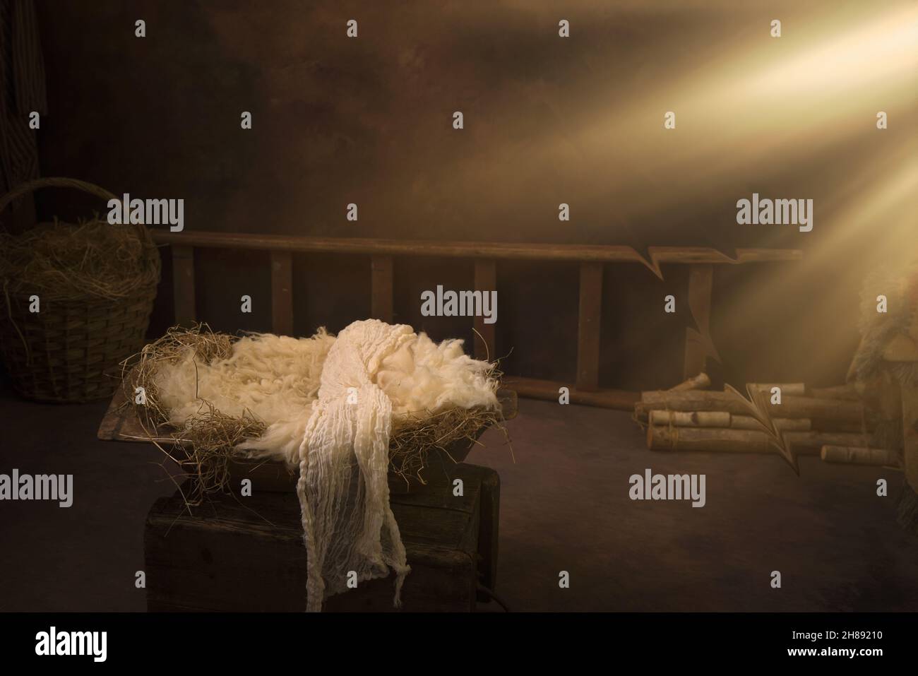 Empty Manger Background