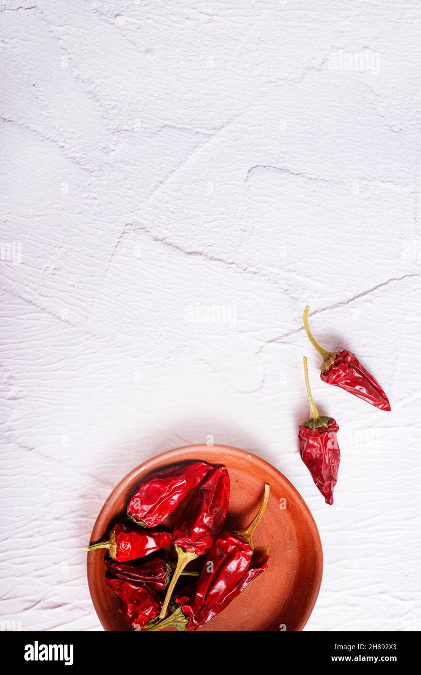 Assortment of chili peppers Stock Photo - Alamy