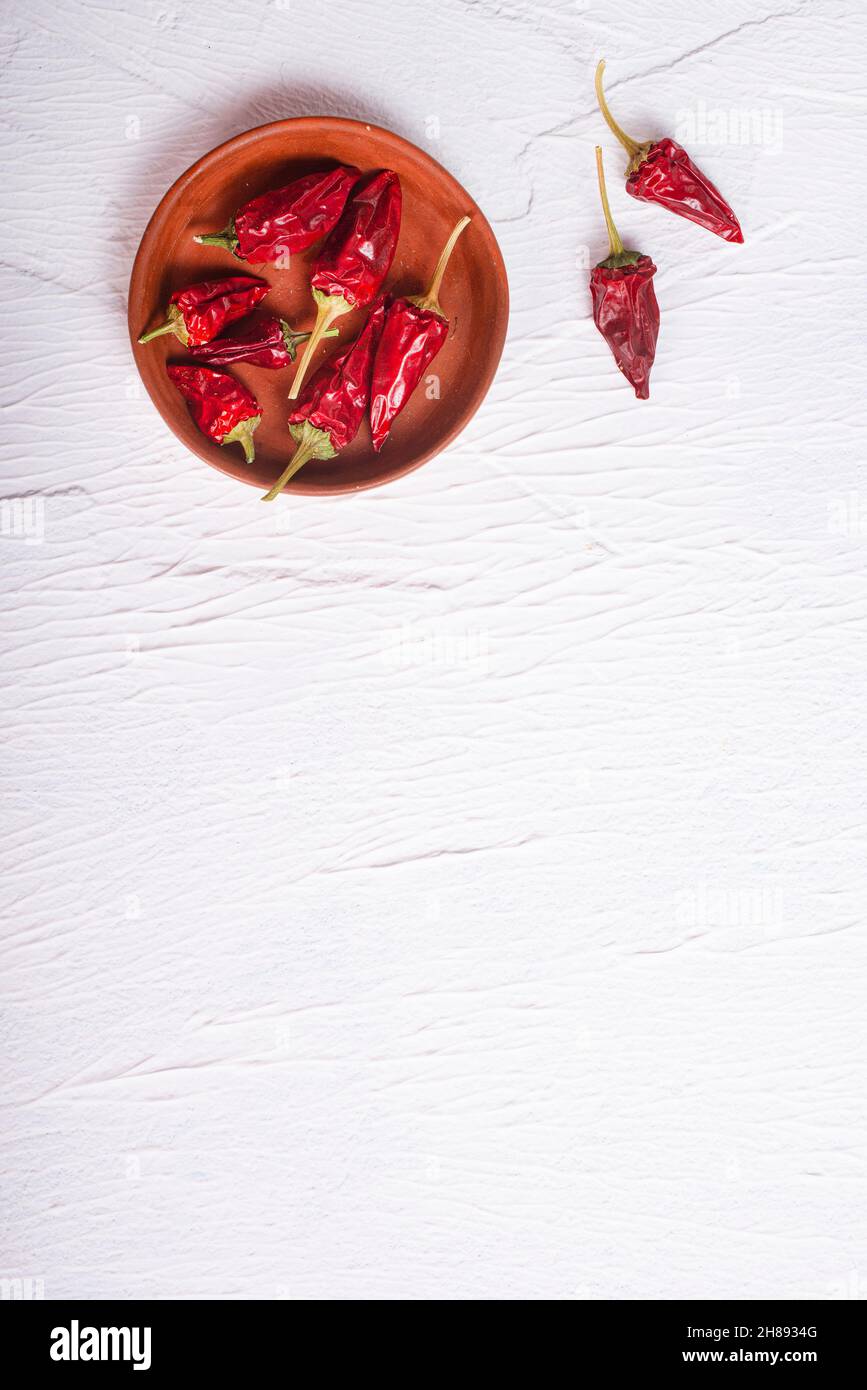 Assortment of chili peppers Stock Photo - Alamy