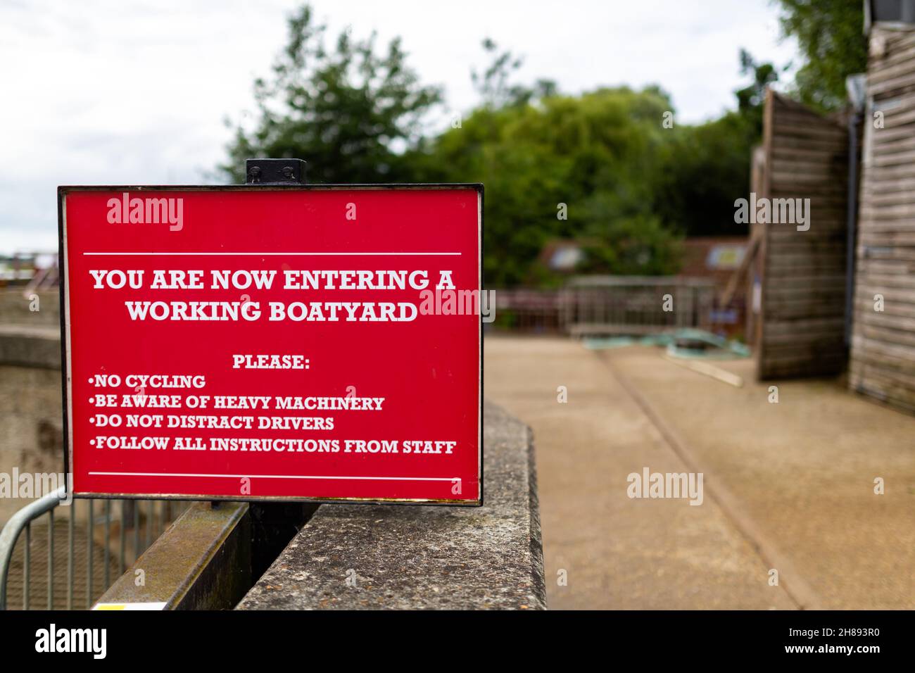 A public information sign warning the public they are entering a ...