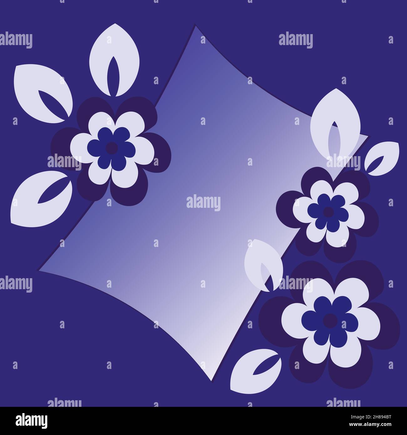 Illustration on a square background - a stylized postcard or banner for ...