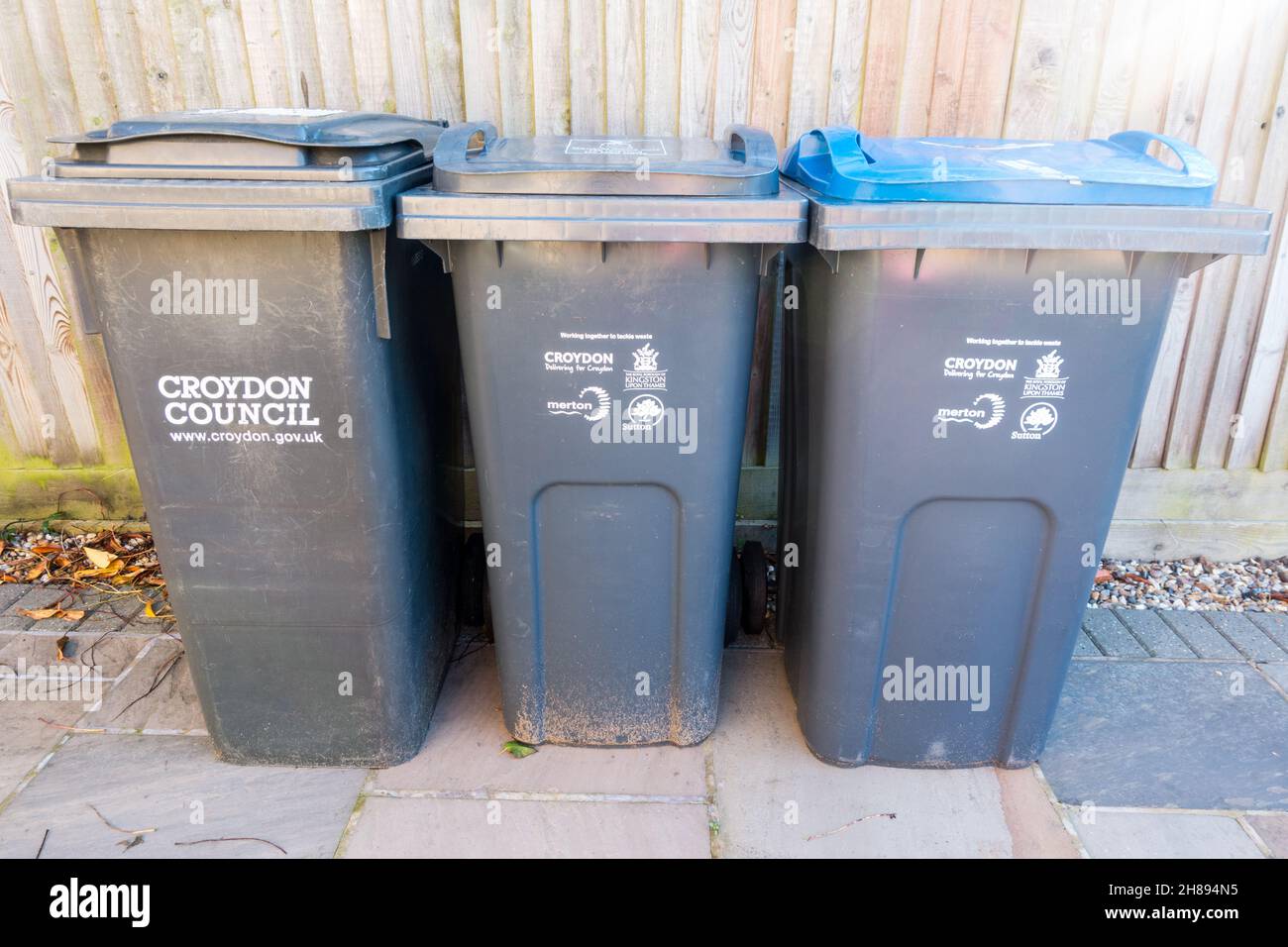 Multiple bin boxes as large containers for household recycling and ...