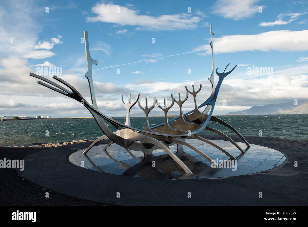 The Sun Voyager, a sculpture in Reykjavik, iceland Stock Photo - Alamy