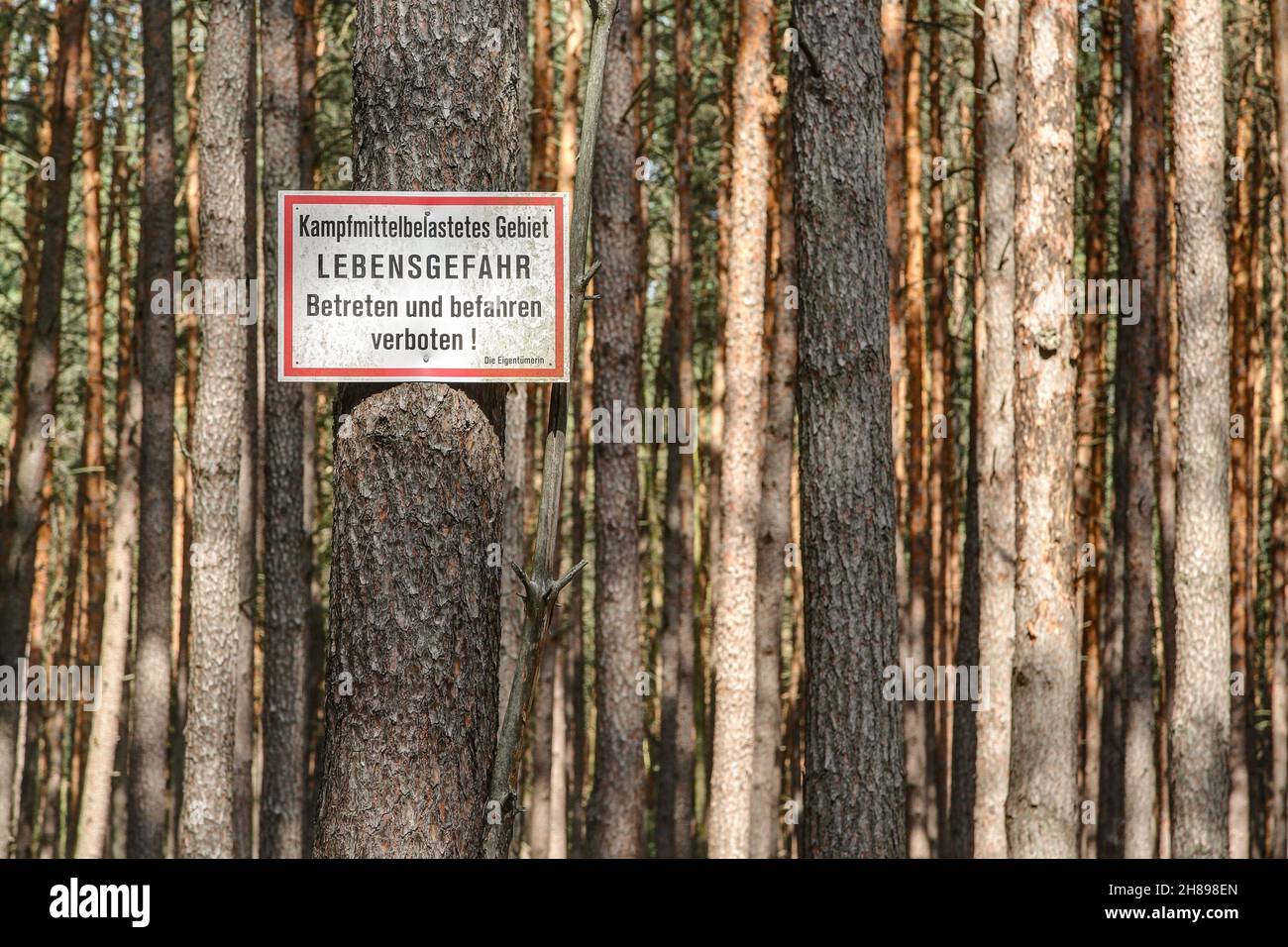 Danger Sign: Weapon Damaged area, mortal danger, entering and driving ...