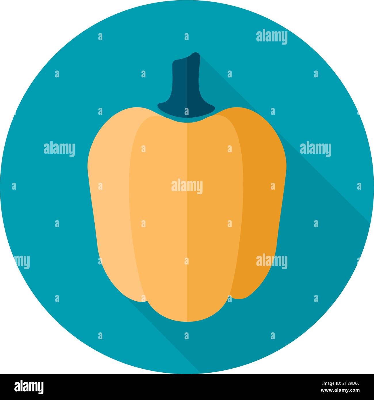 Long sweet pepper Stock Vector Images - Alamy