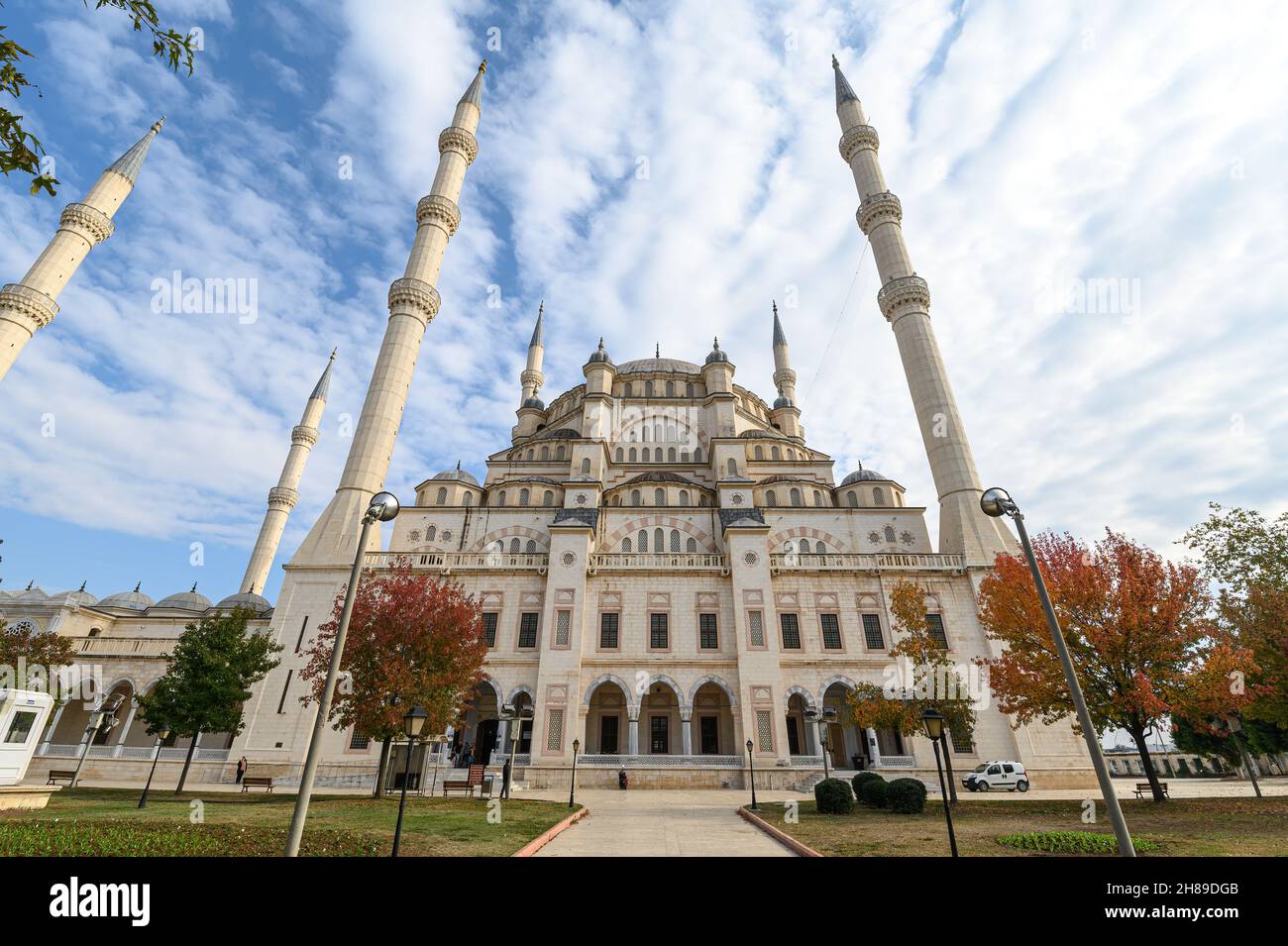 Sabanci Central Mosque in Adana, Turkey on Seyhan River. One of the ...