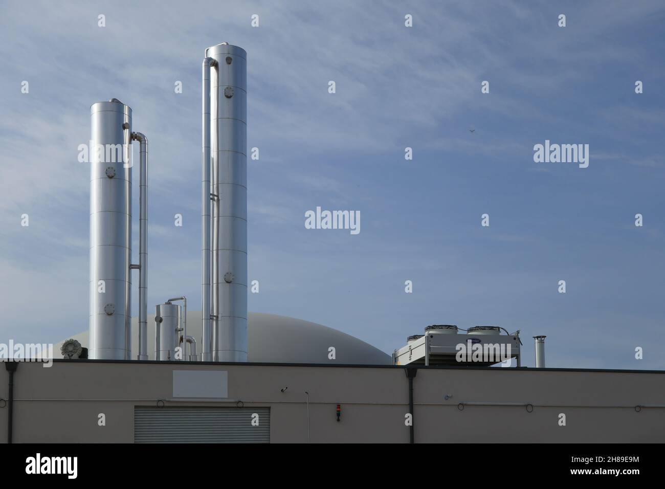 Anaerobic digestion plants Stock Photo - Alamy