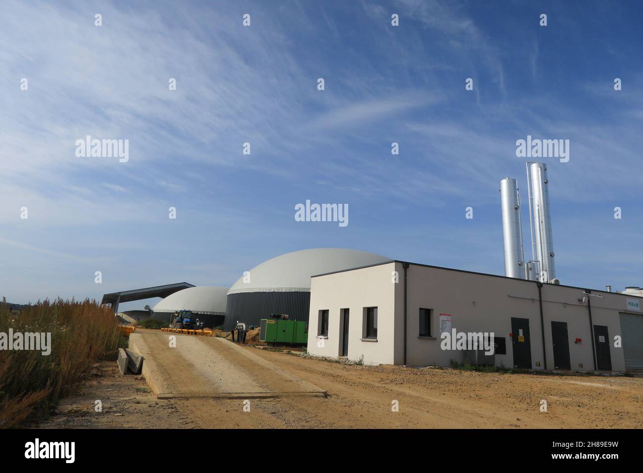 Anaerobic digestion plants Stock Photo - Alamy