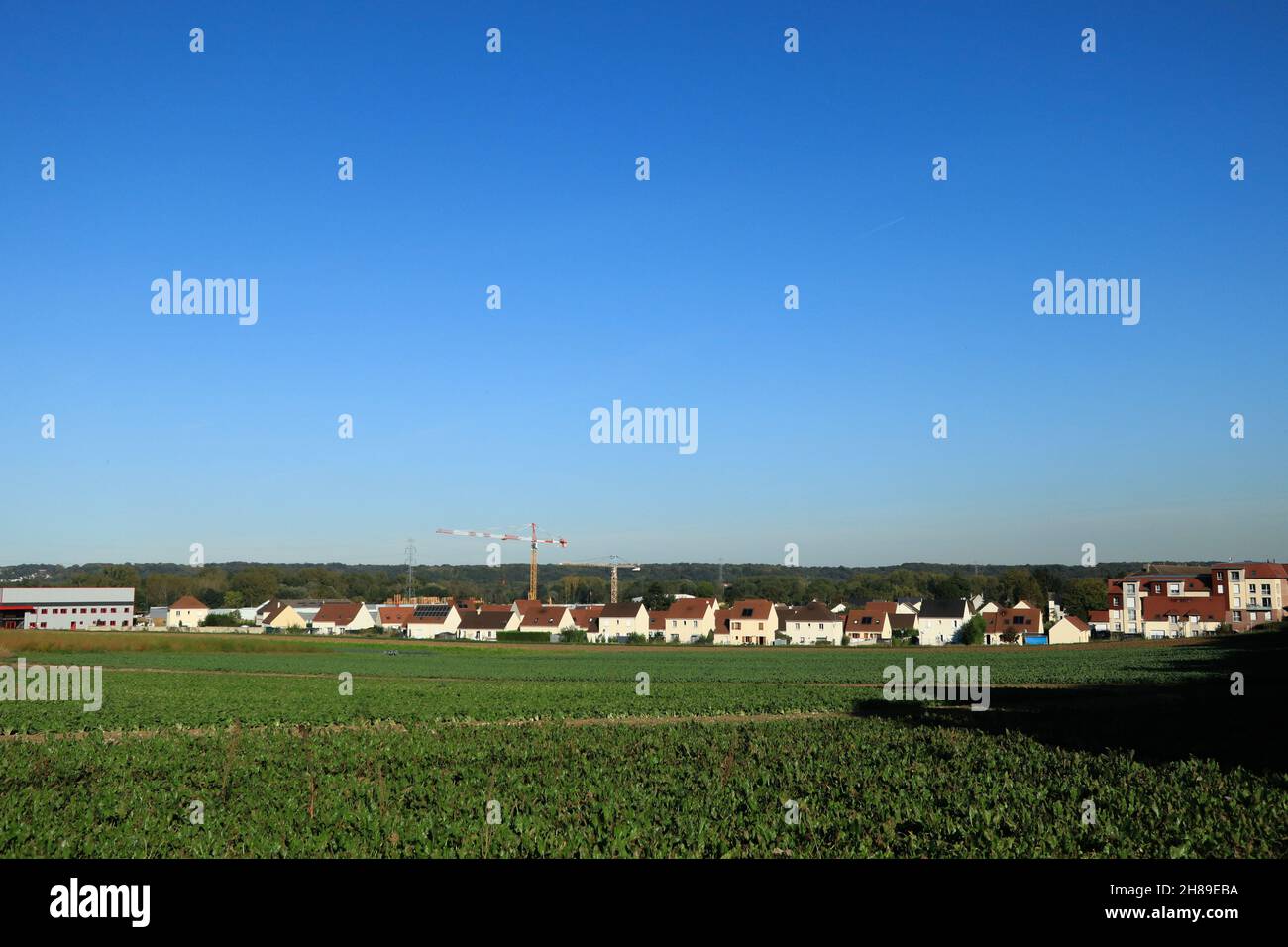 Growing rural village Stock Photo - Alamy