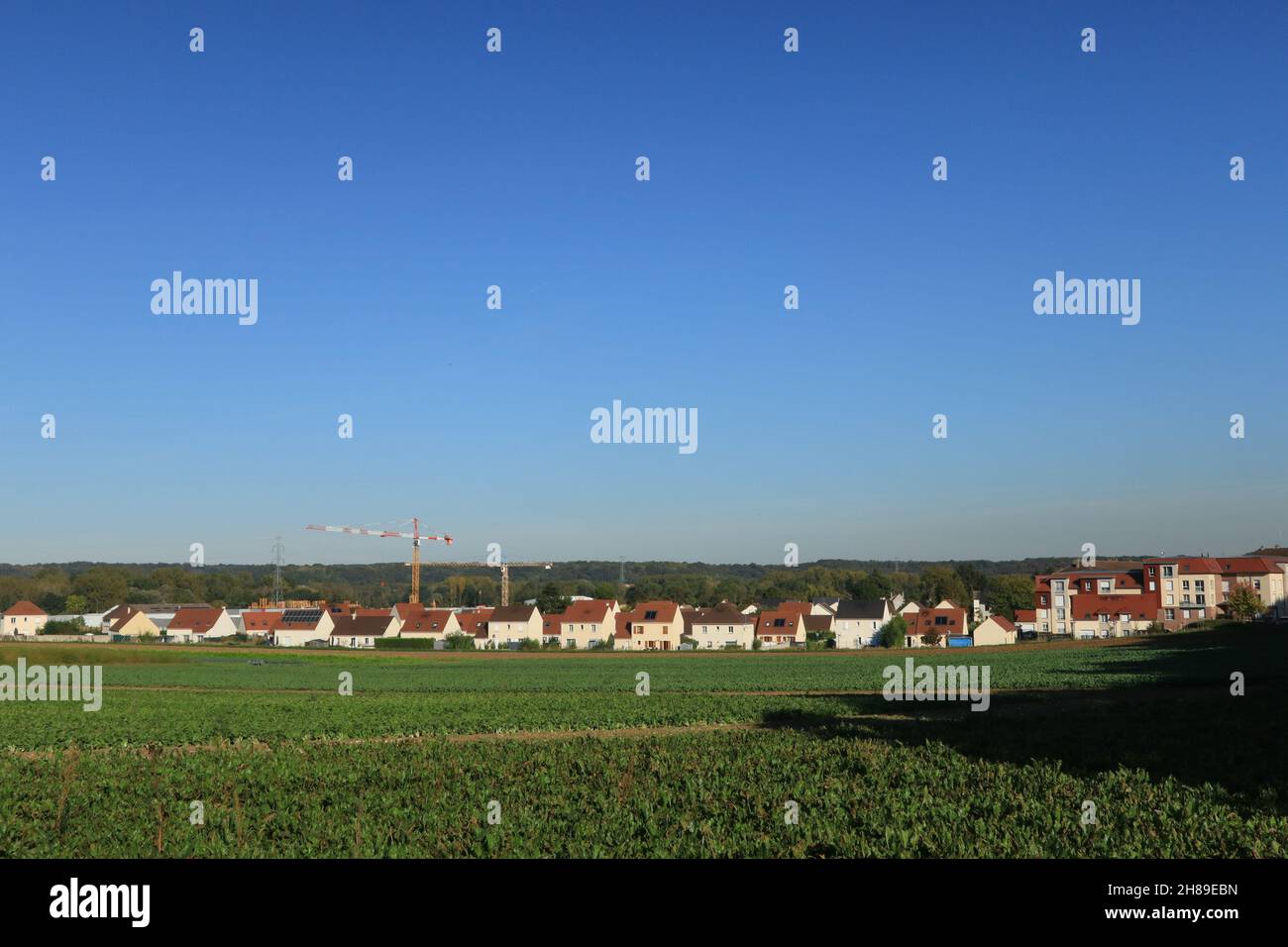 Growing rural village Stock Photo - Alamy