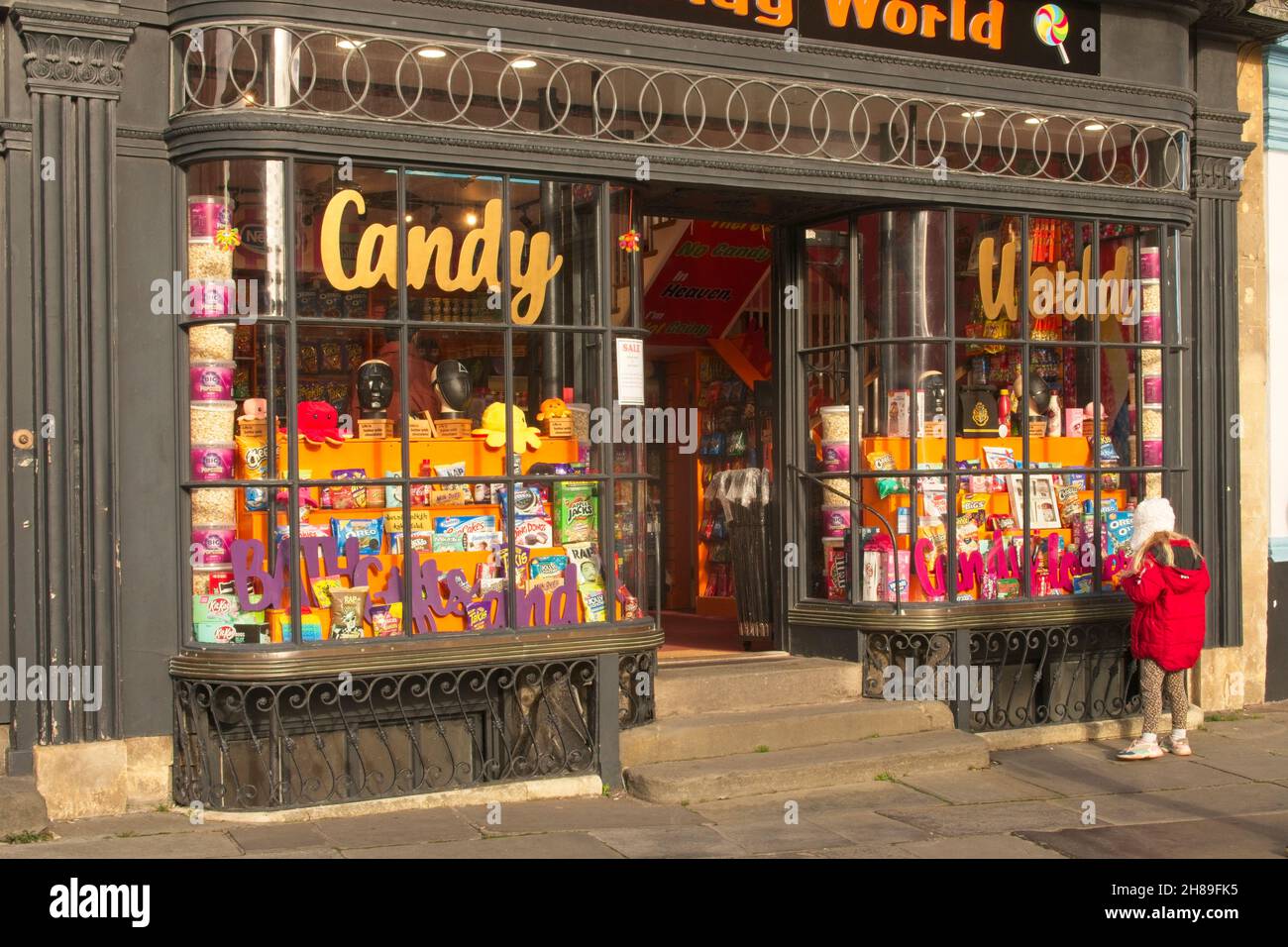 Colourful Candy (sweet) shop window Stock Photo - Alamy