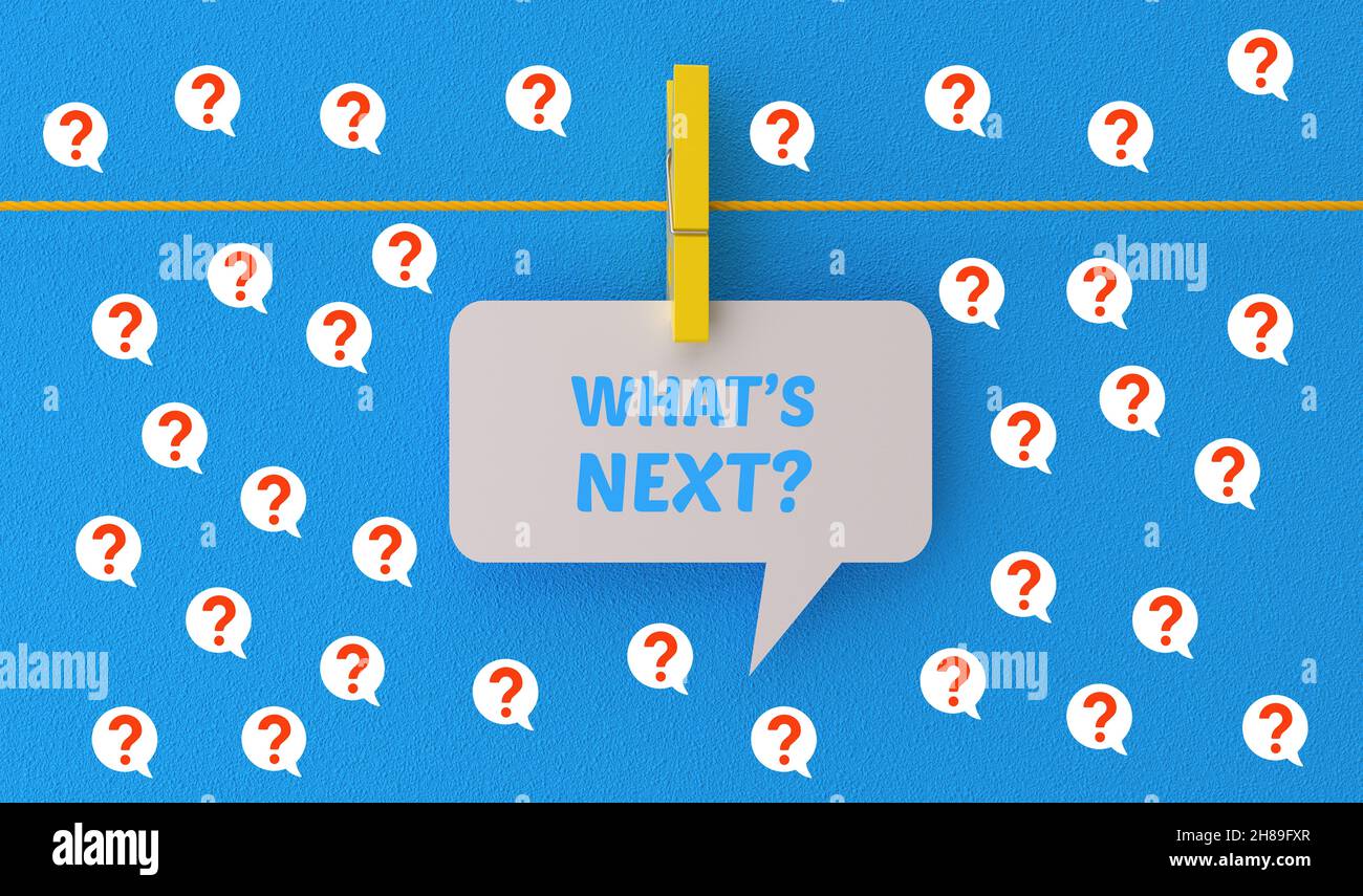 what is next Stock Photo - Alamy