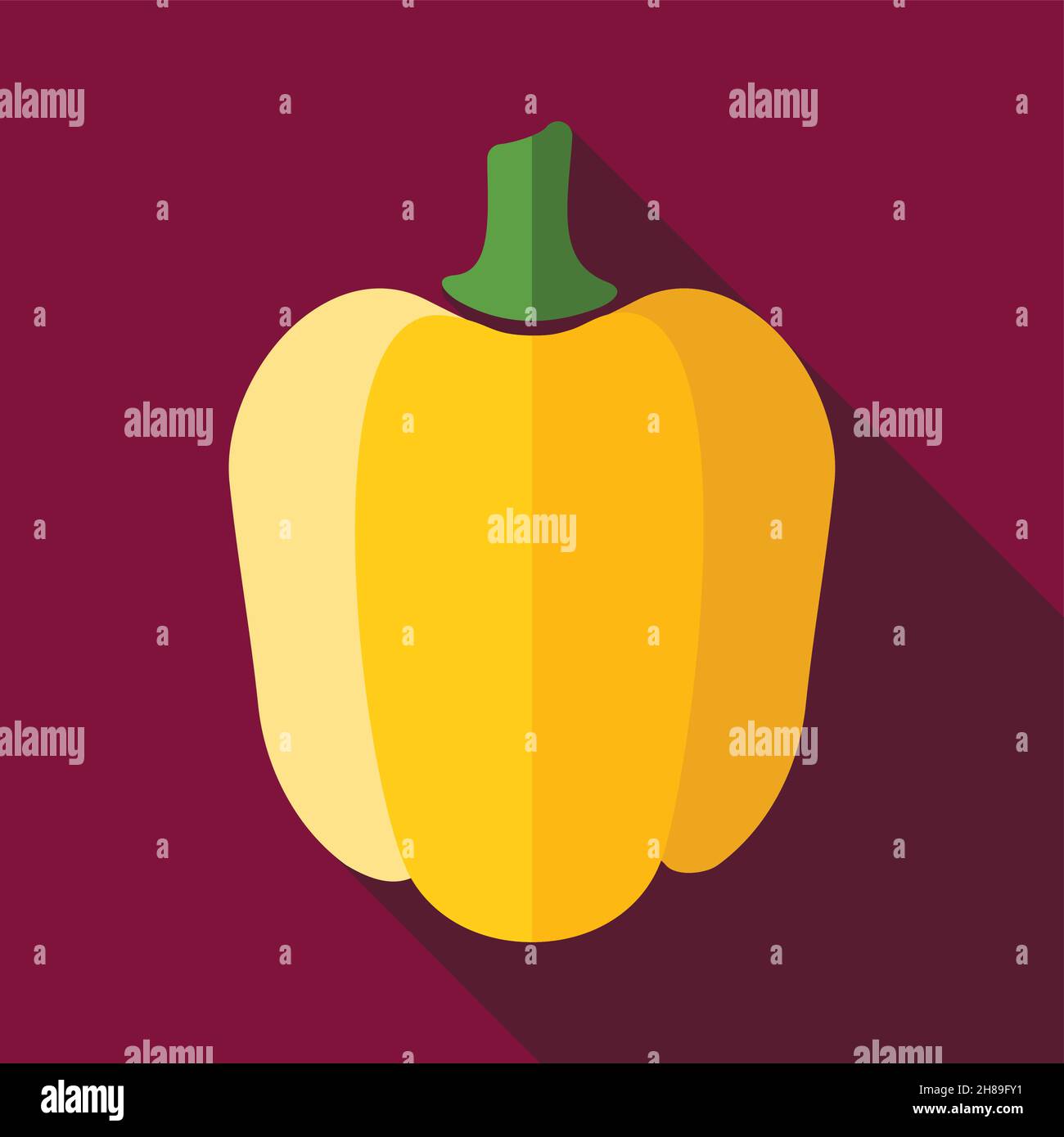 Long sweet pepper Stock Vector Images - Alamy