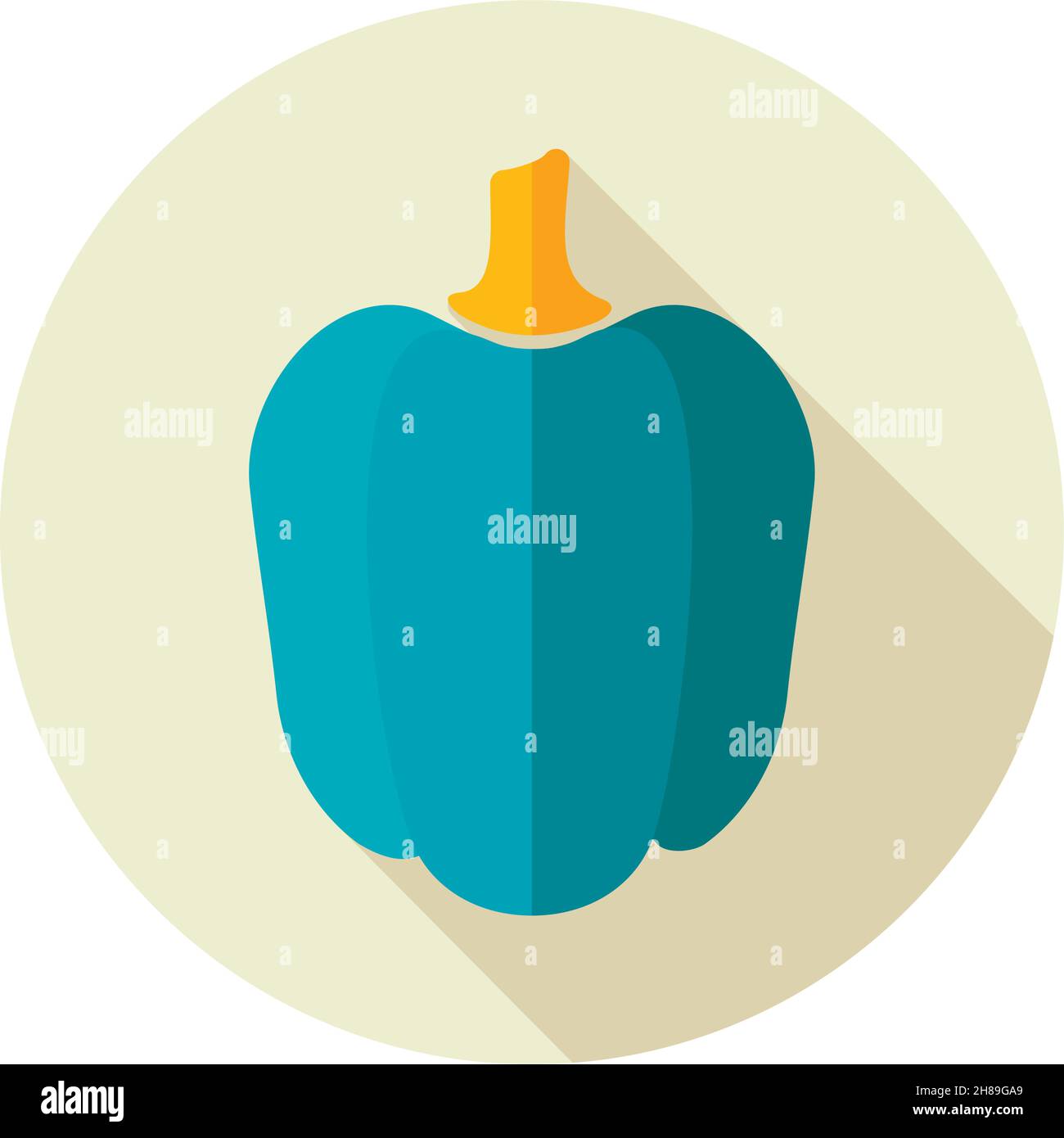 Long sweet pepper Stock Vector Images - Alamy