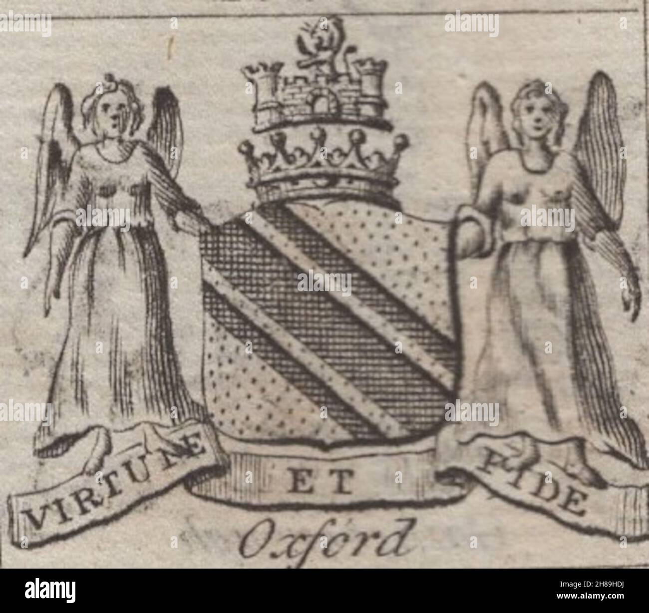 antique 18th century engraving heraldy coats of arms, English Earls ...