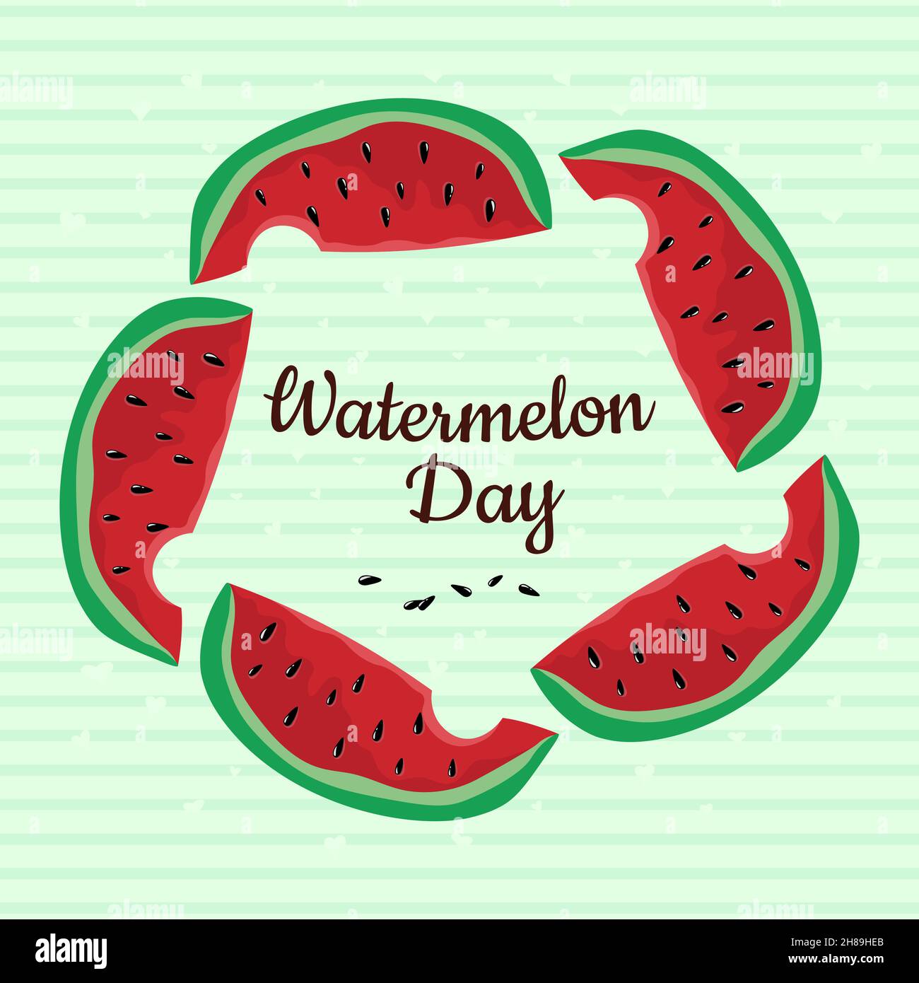 Melon water slices Stock Vector Images - Alamy