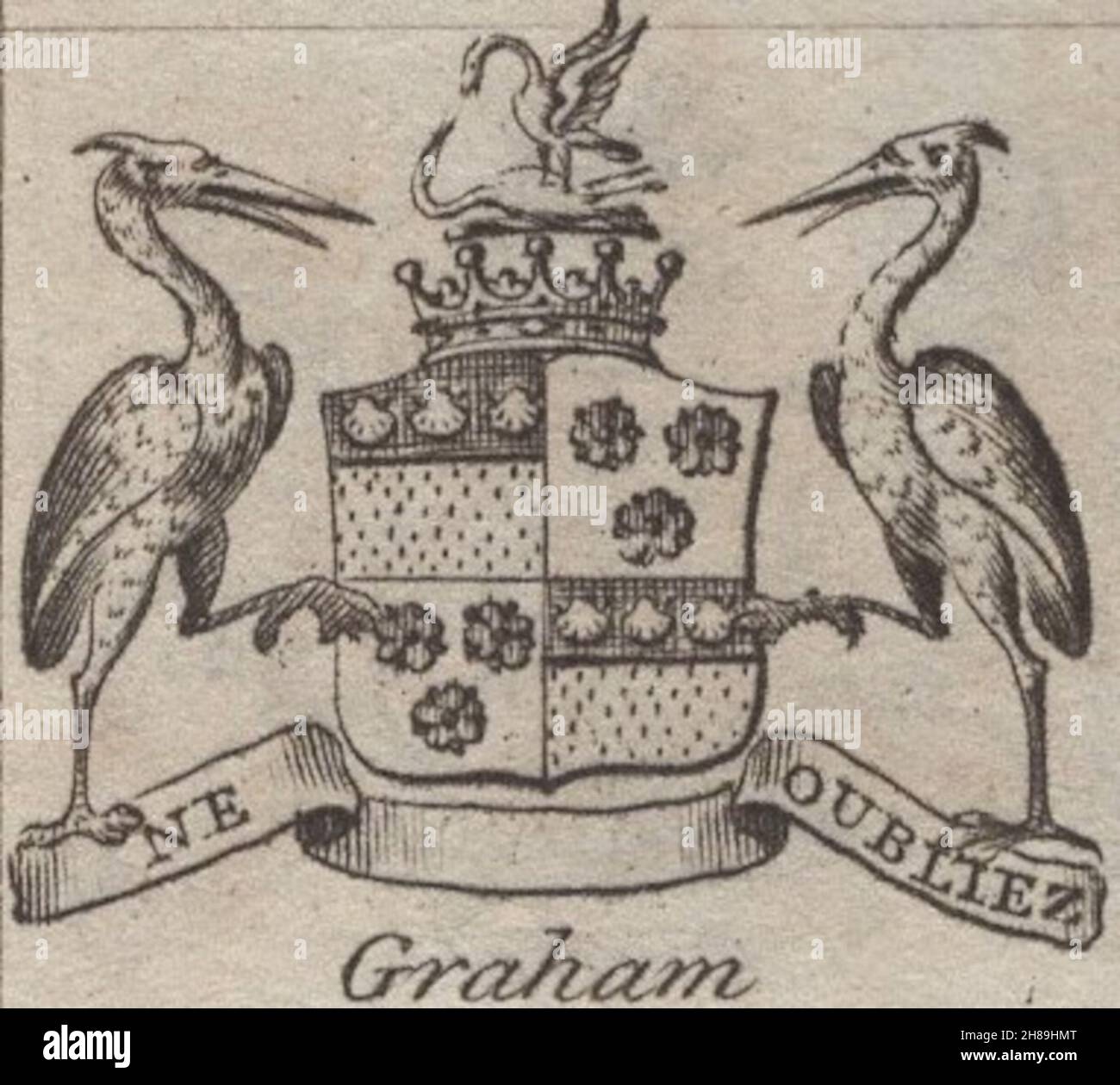 antique 18th century engraving heraldy coats of arms, English Earls ...