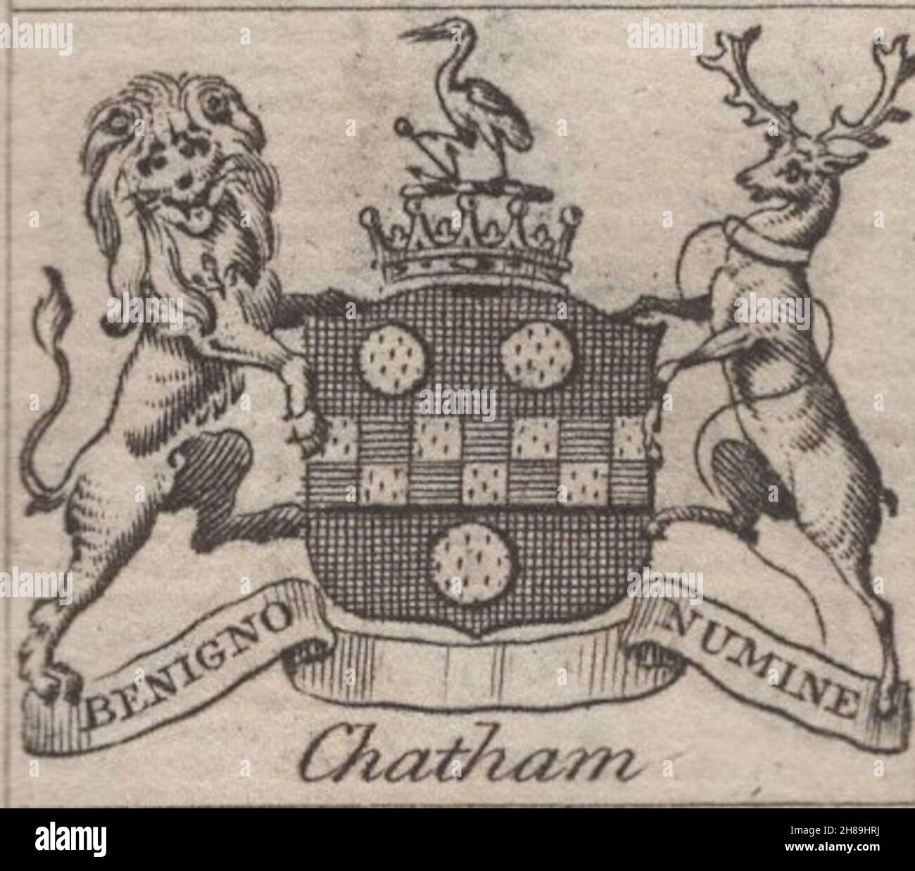 antique 18th century engraving heraldy coats of arms, English Earls ...