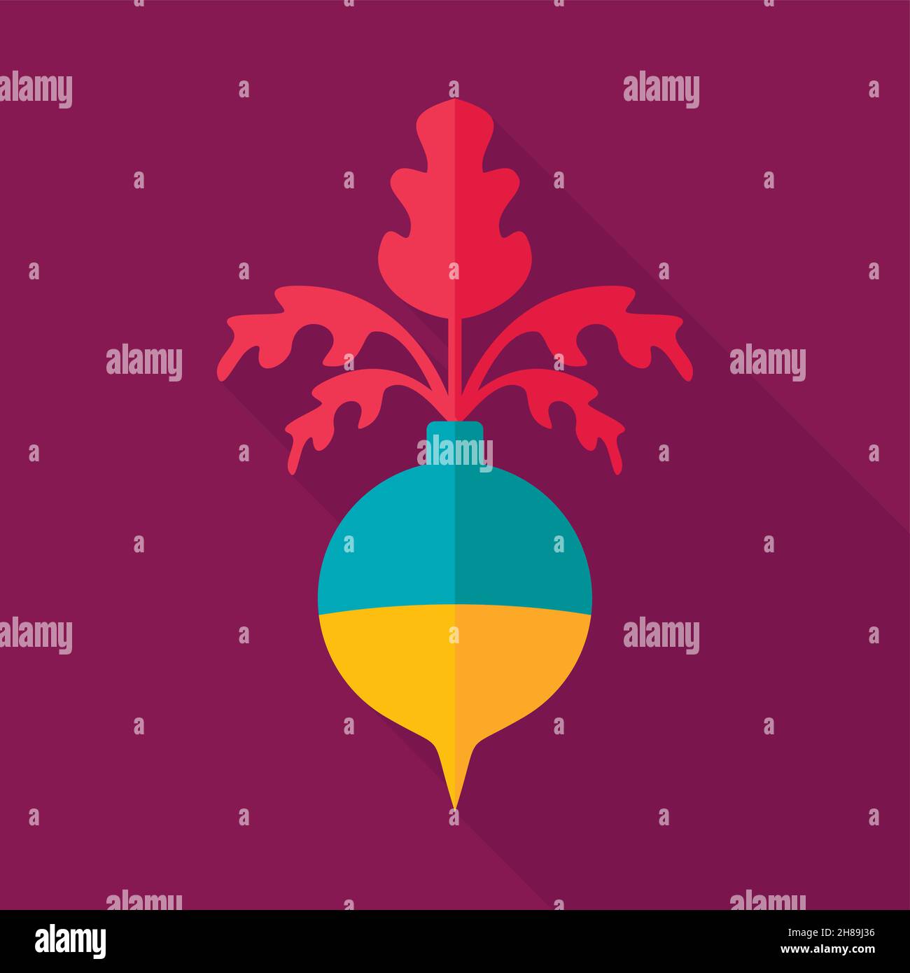 Rutabaga or Swede flat icon. Vegetable root vector illustration Stock ...