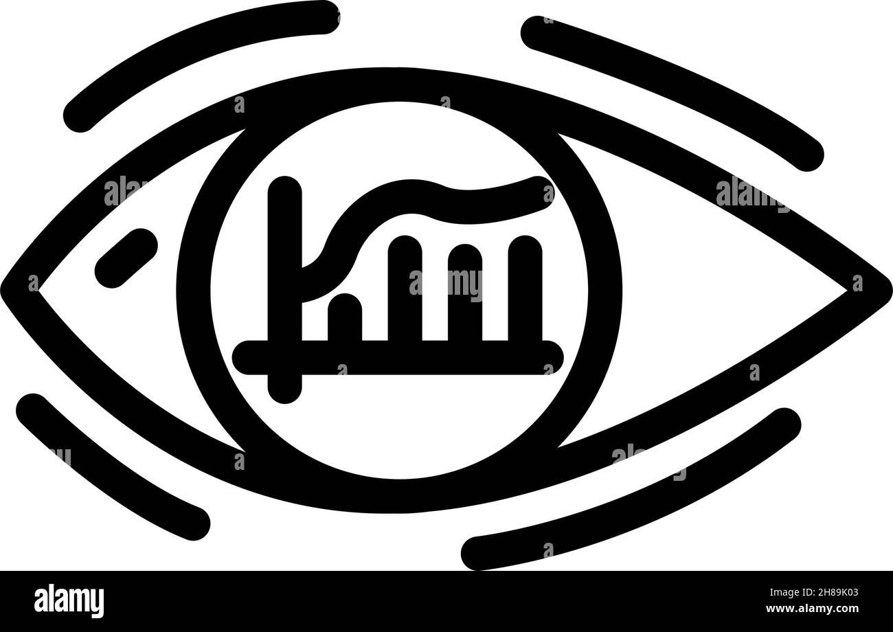 financial vision line icon vector illustration Stock Vector Image & Art ...