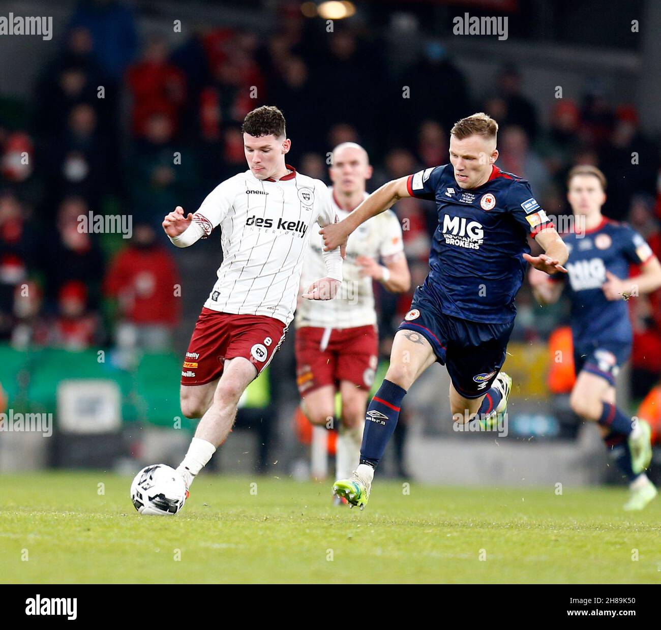Aviva Stadium, Dublin, Ireland. 28th Nov, 2021. FAI Football Cup Final ...