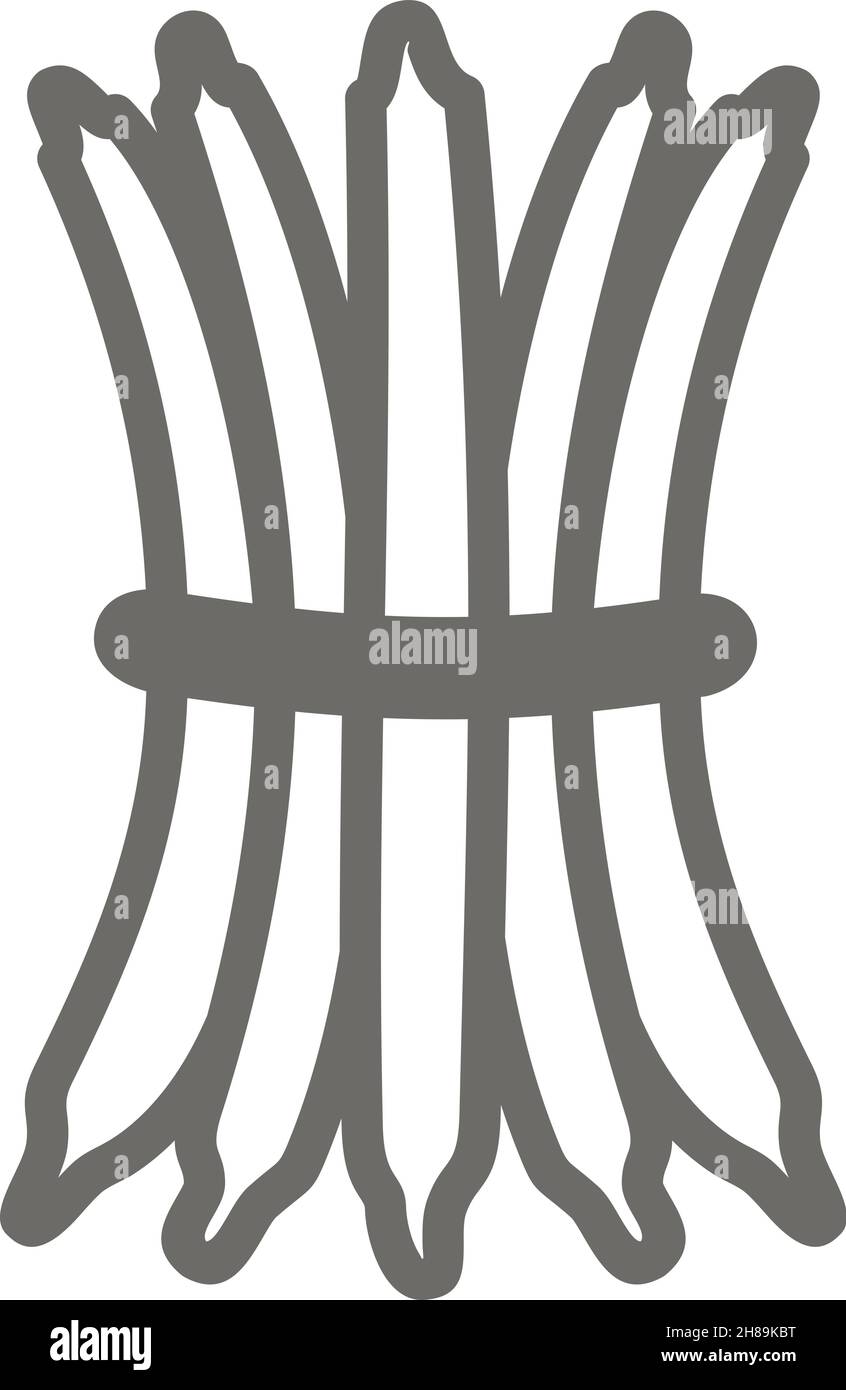 Green bean outline icon. Vegetable vector illustration Stock Vector ...