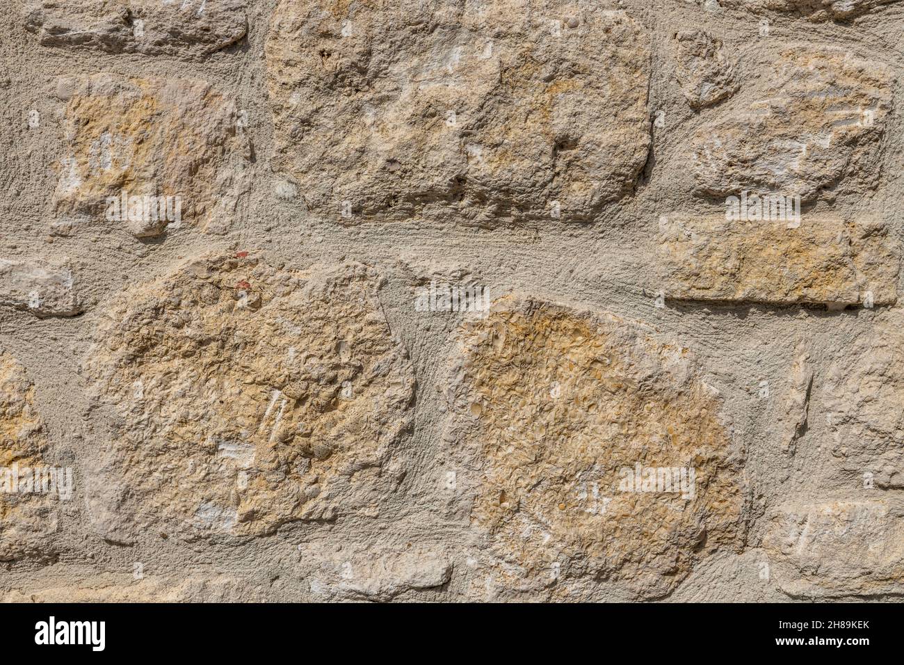 Close up view of wall structure of natural stones typical for ...