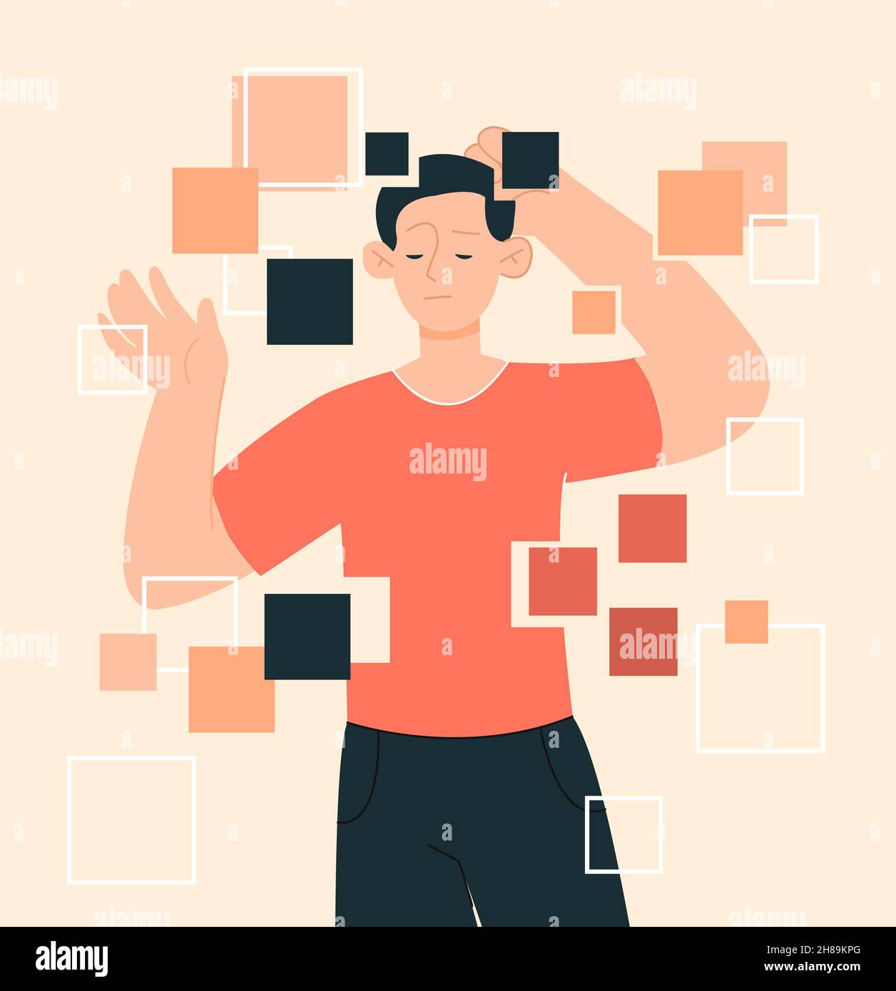 Cubes of memory Stock Vector Images - Alamy