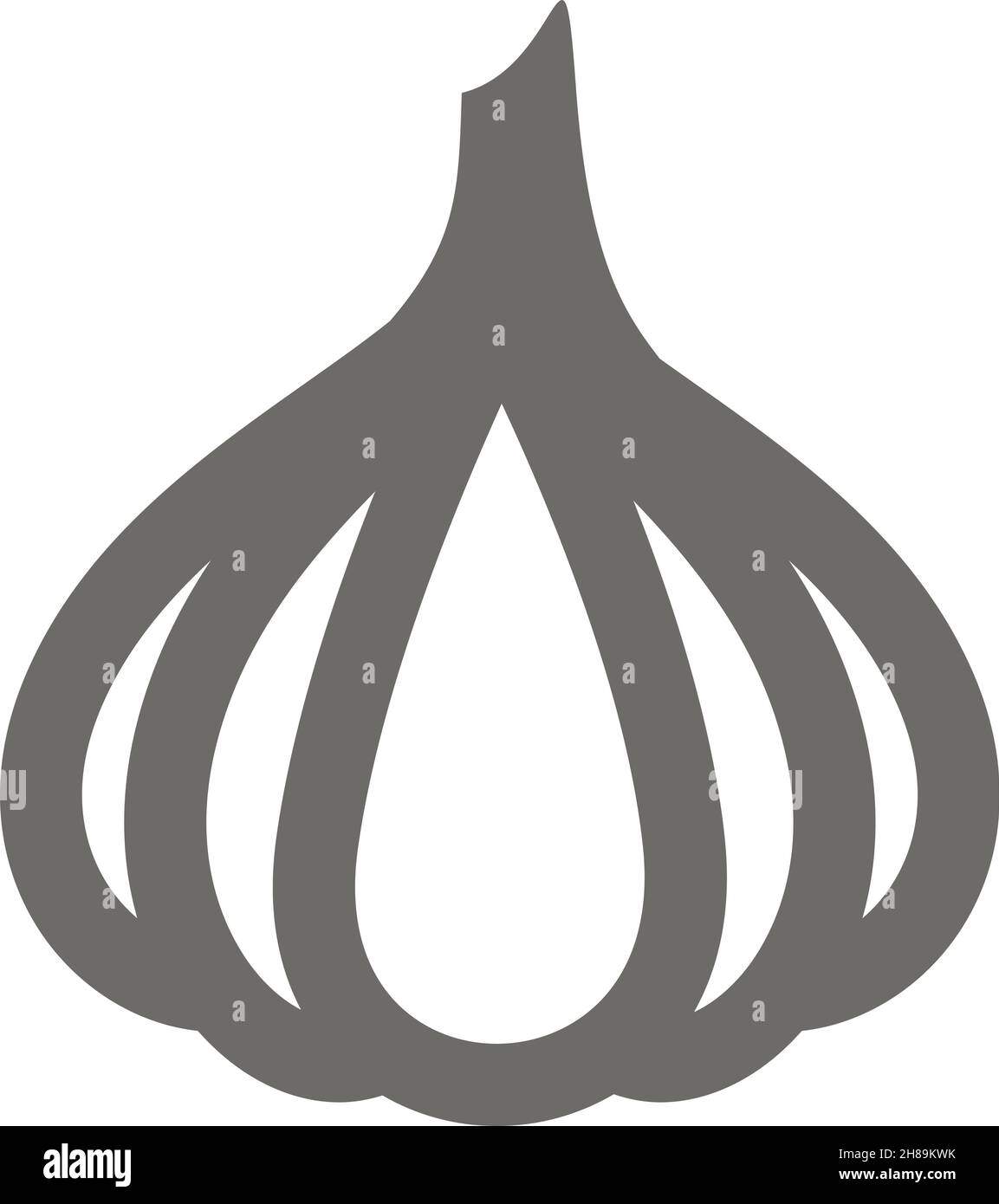 Garlic outline icon. Vegetable vector illustration eps 10 Stock Vector ...