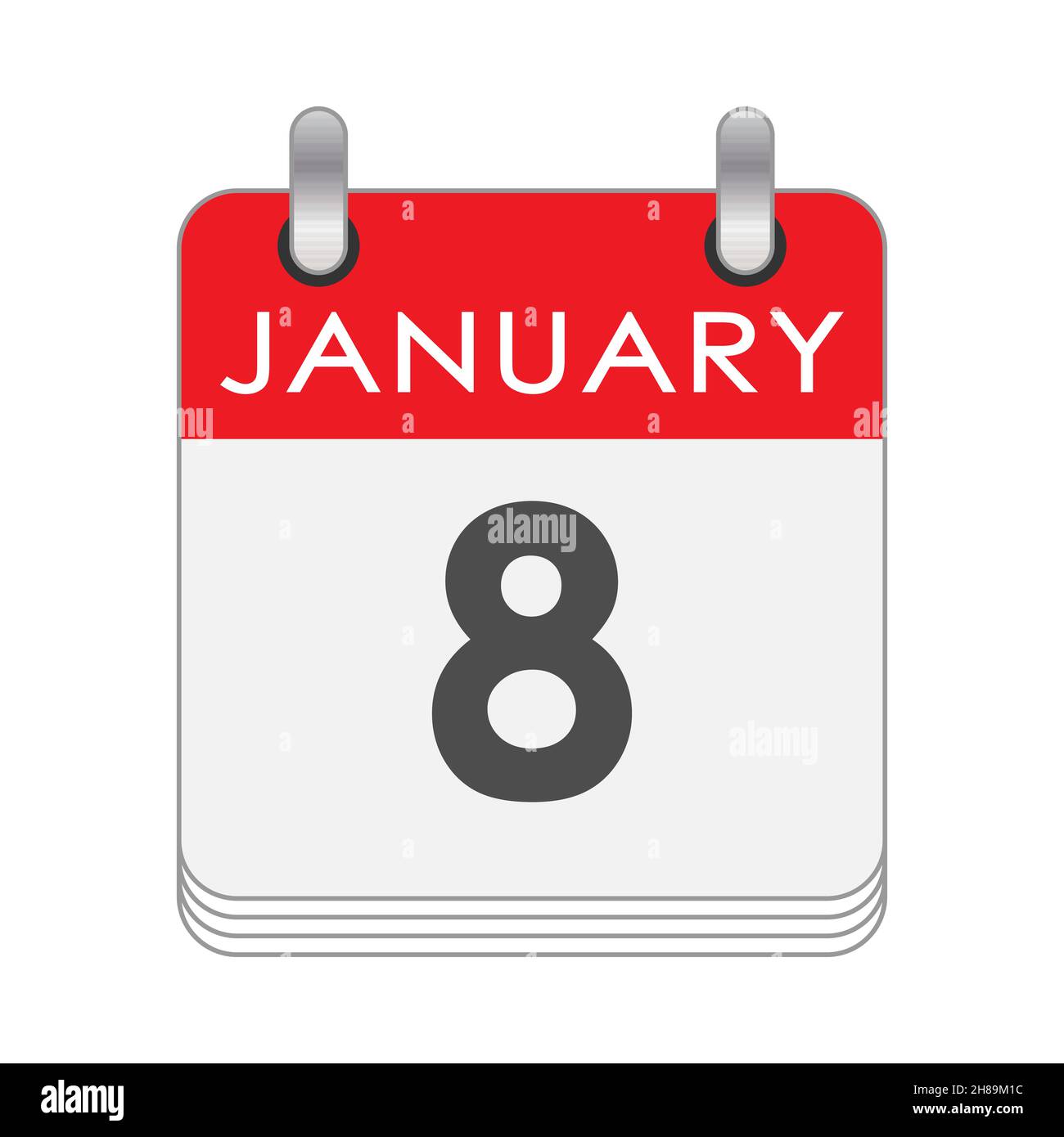 8 january icon hi-res stock photography and images - Alamy