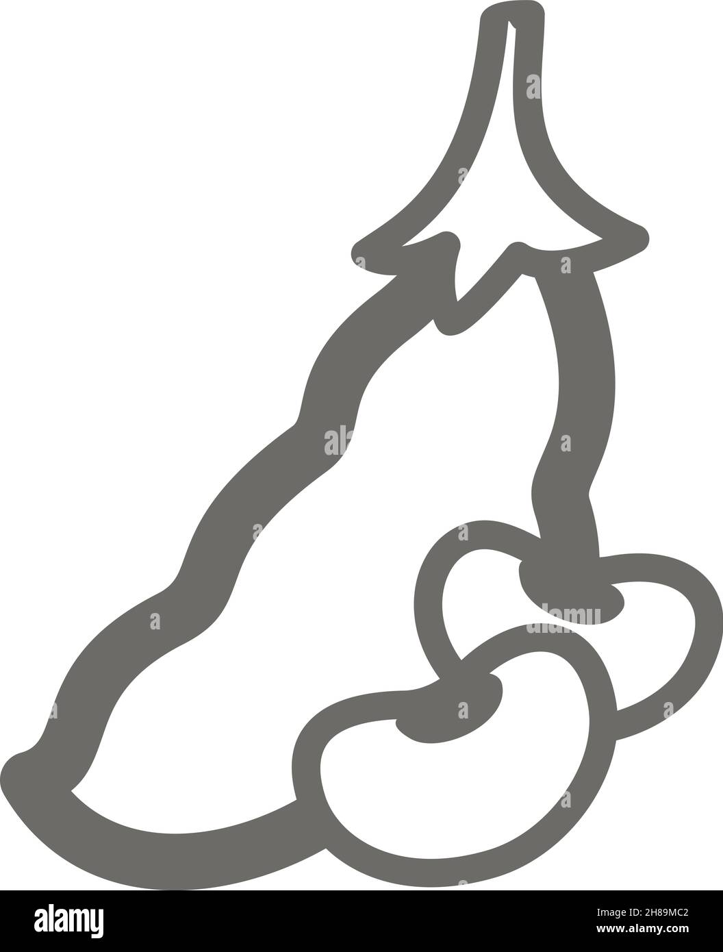 Beans outline icon. Vegetable vector illustration eps 10 Stock Vector ...