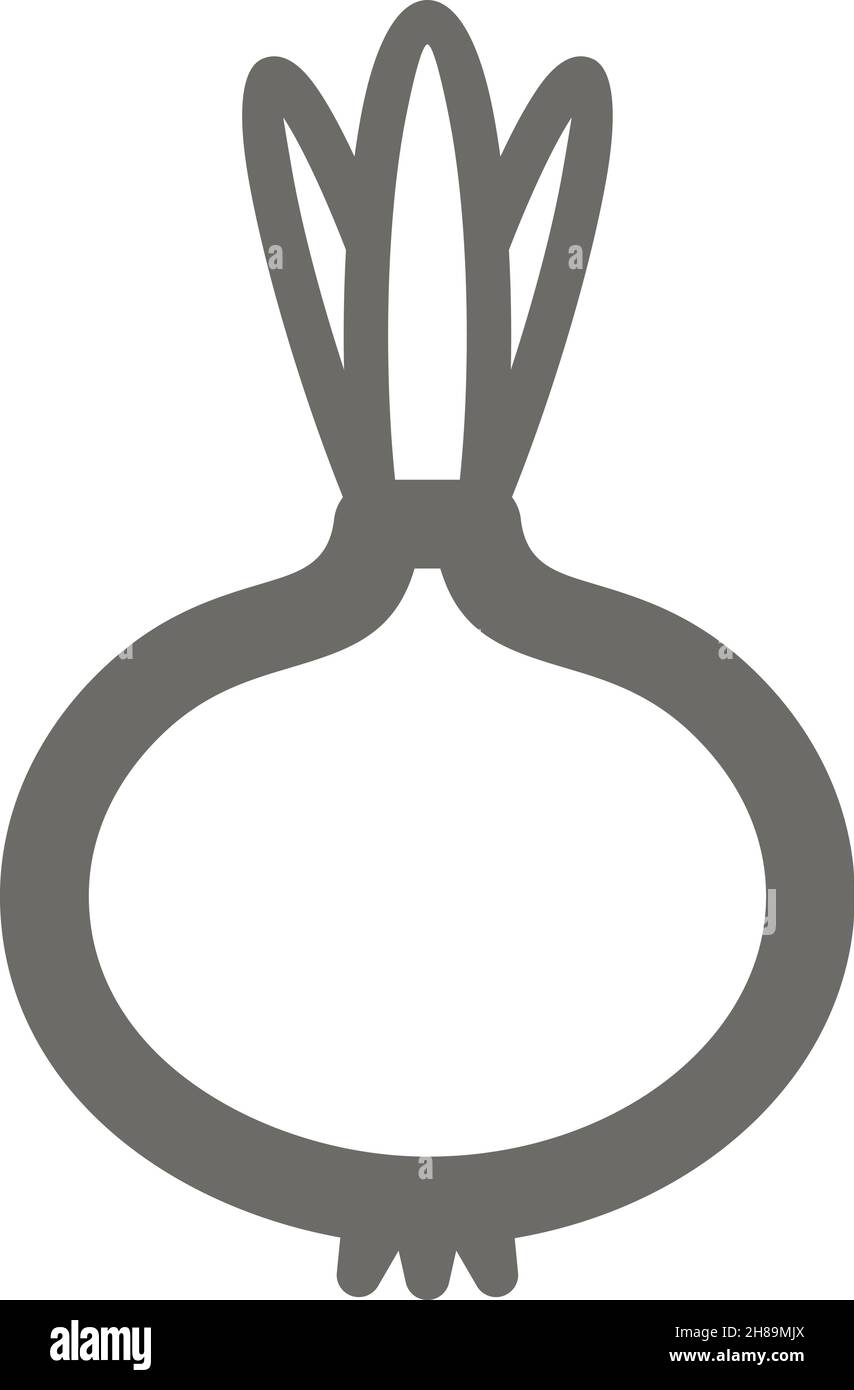 Onion outline icon. Vegetable vector illustration eps 10 Stock Vector ...