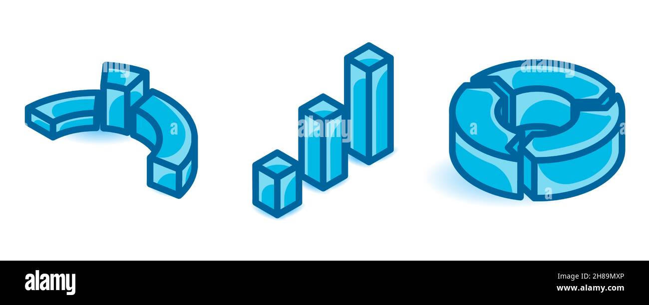 graph marketing set vector illustration Stock Vector Image & Art - Alamy