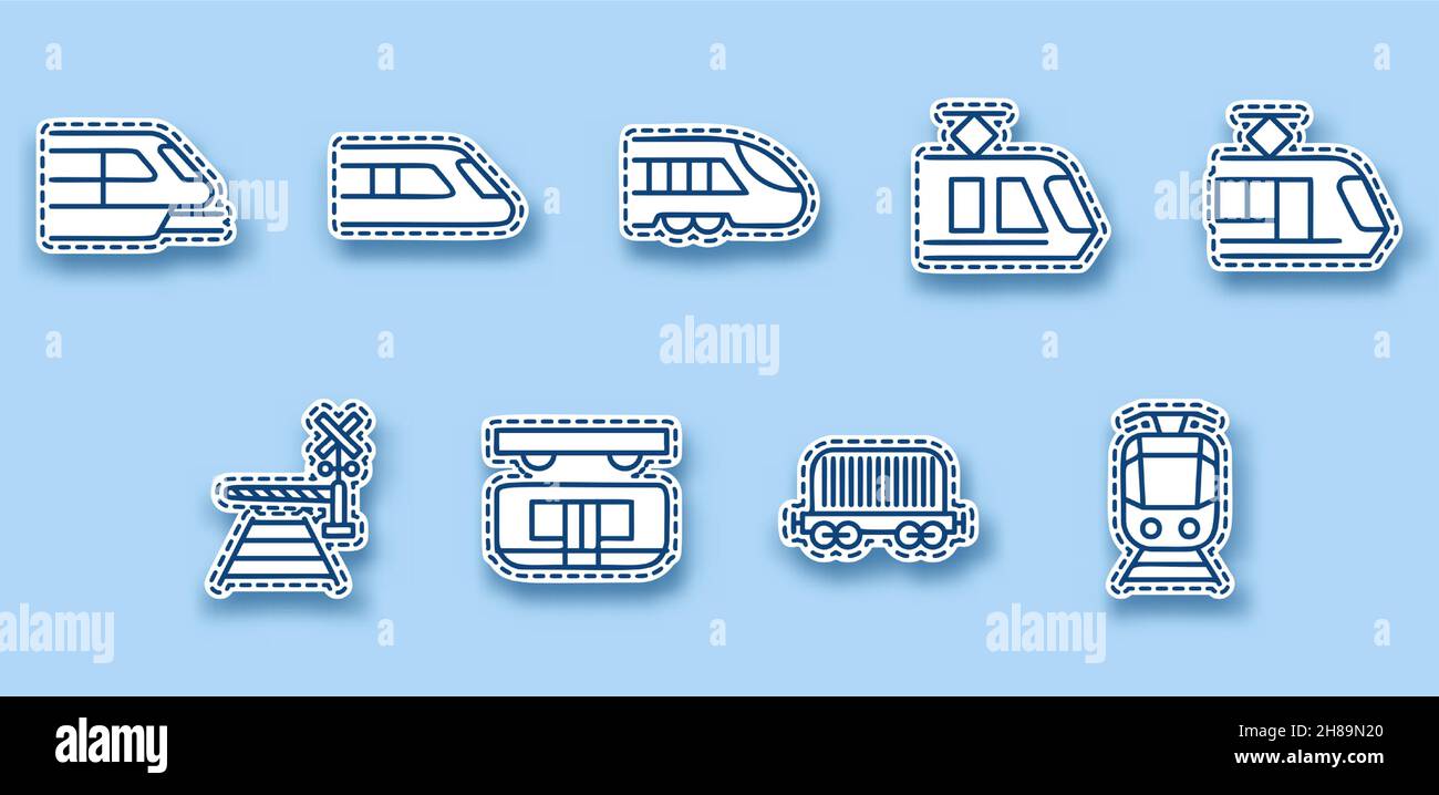Train Rail transport line sticker sticker vector illustration isolated ...