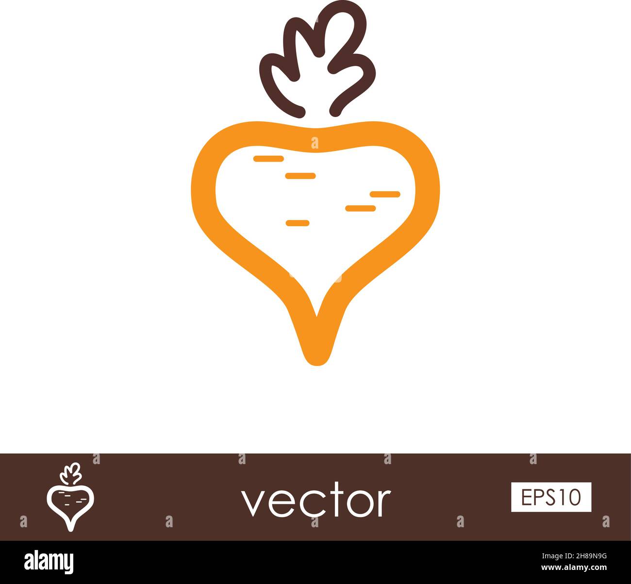 Beet outline icon. Vegetable vector illustration eps 10 Stock Vector ...