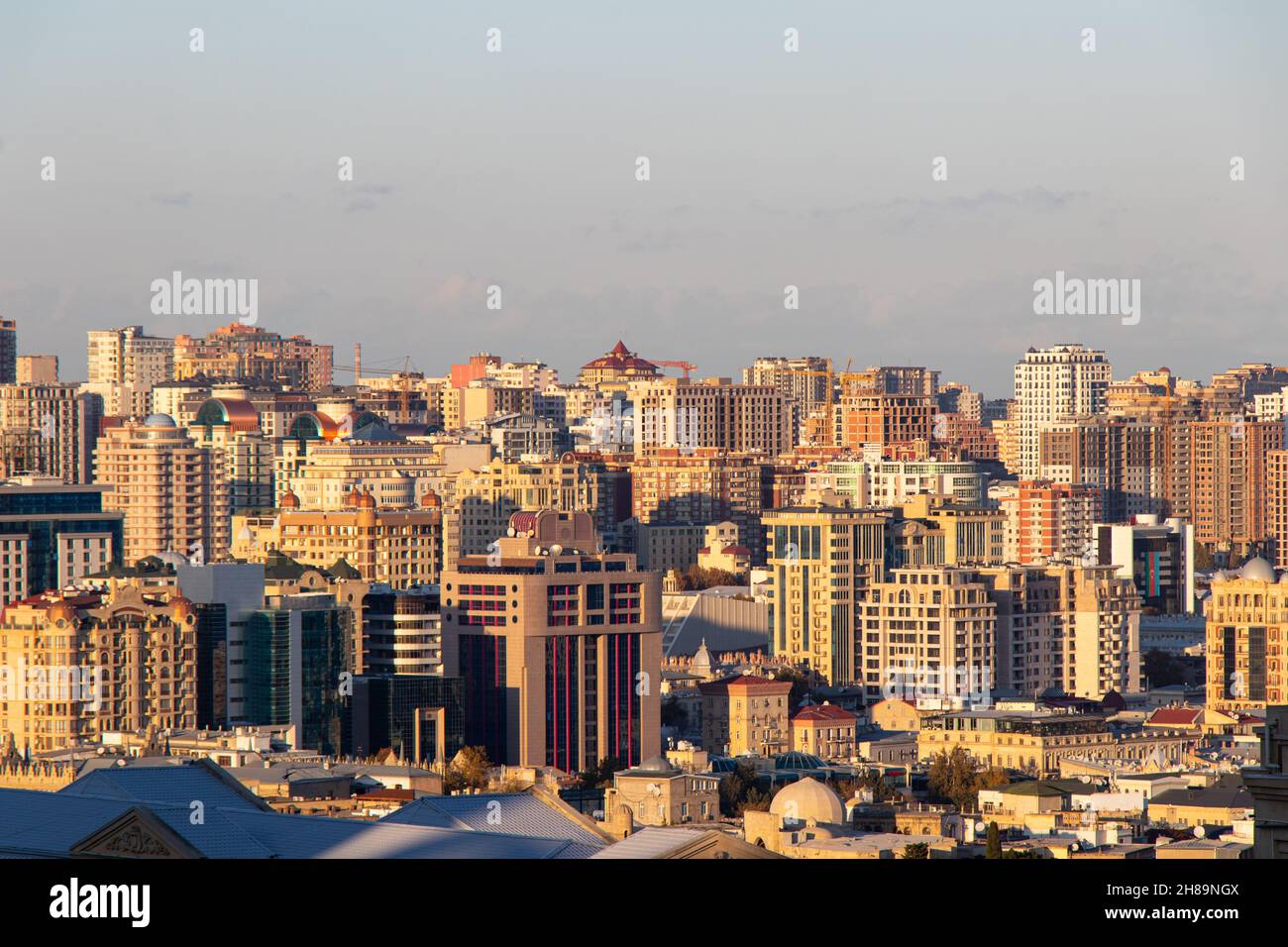 Modern buildings in Baku city of Azerbaijan. Tall buildings Stock Photo ...