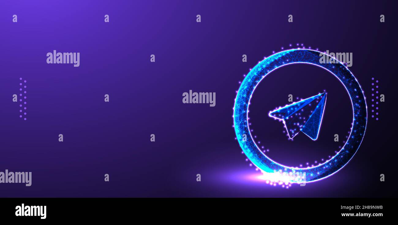 Telegram social media marketing background vector illustration Stock ...
