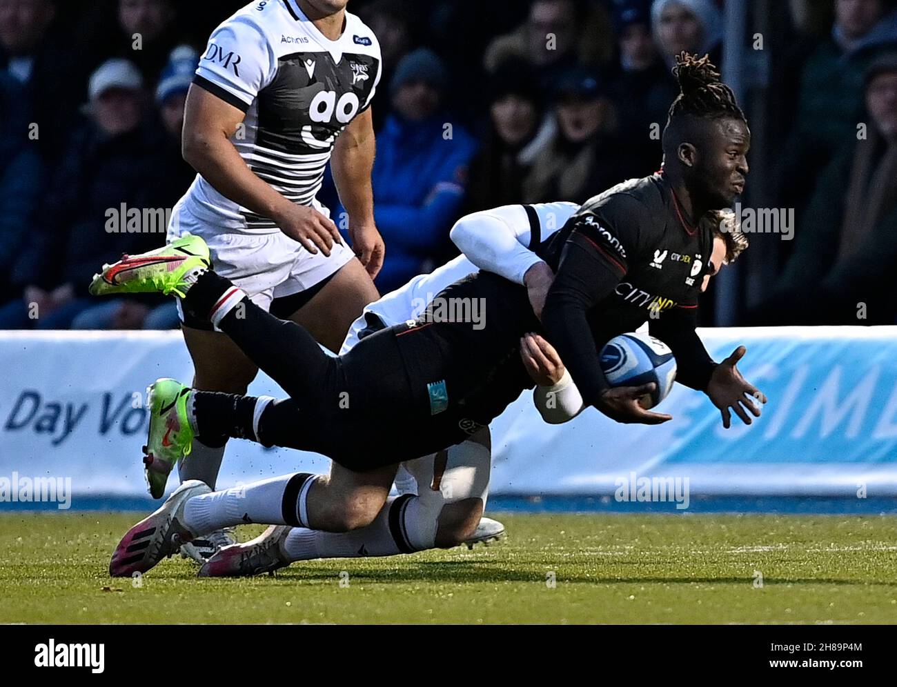 Barnet, United Kingdom. 28th Nov, 2021. Premiership Rugby. Saracens Men ...