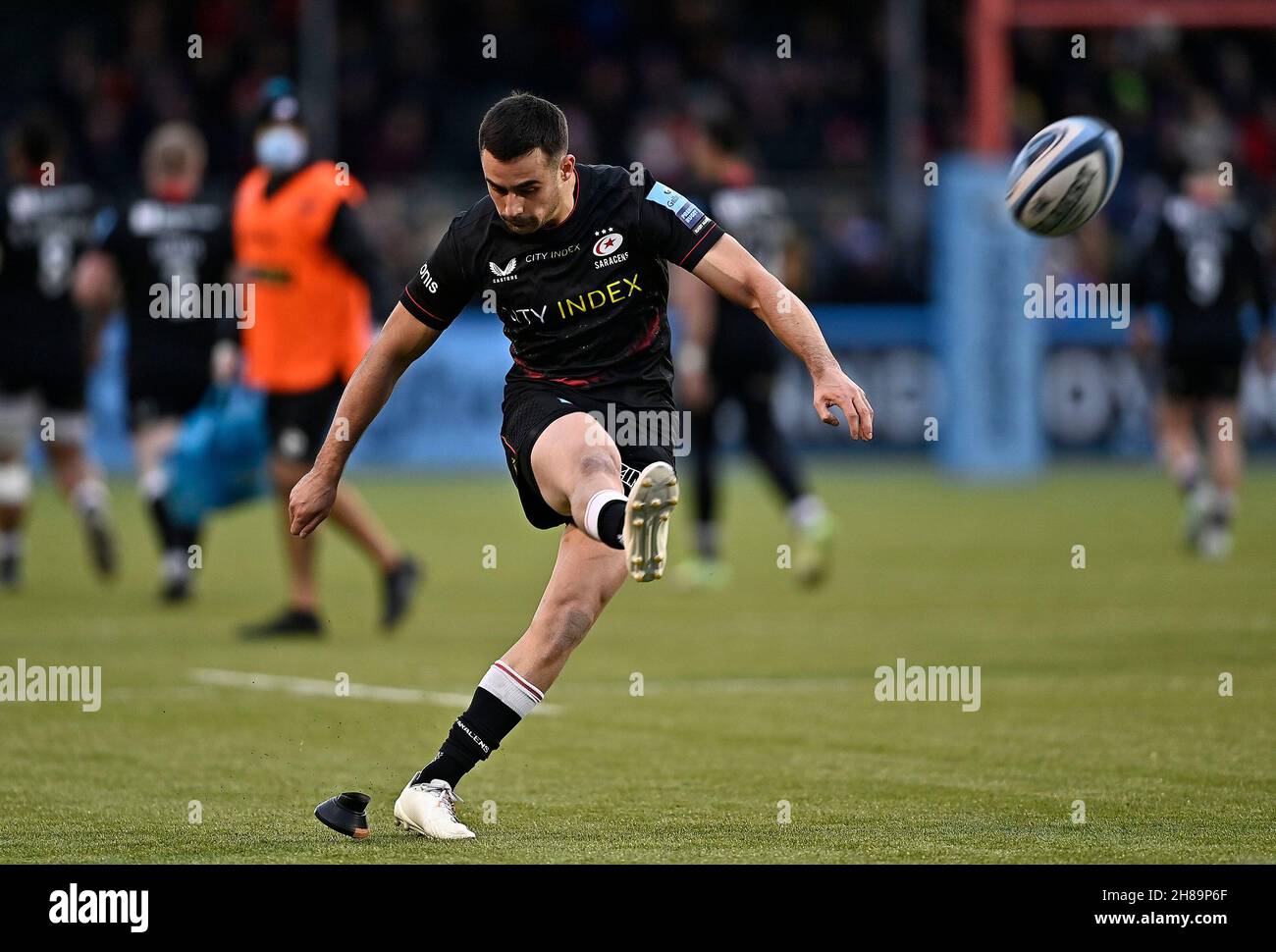 Barnet, United Kingdom. 28th Nov, 2021. Premiership Rugby. Saracens Men ...