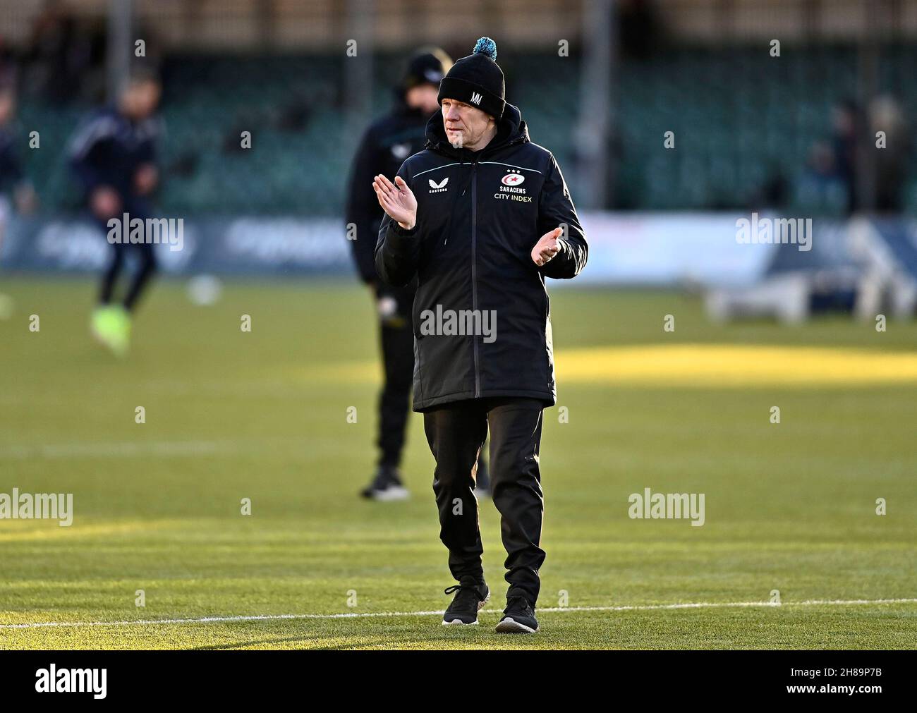 Barnet, United Kingdom. 28th Nov, 2021. Premiership Rugby. Saracens Men ...