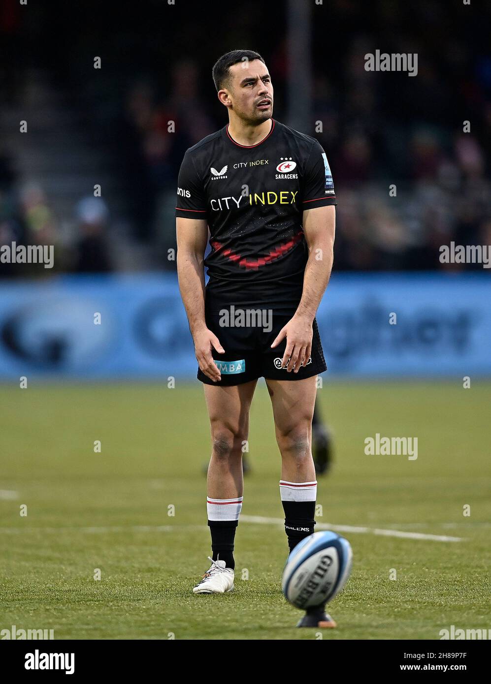 Barnet, United Kingdom. 28th Nov, 2021. Premiership Rugby. Saracens Men ...